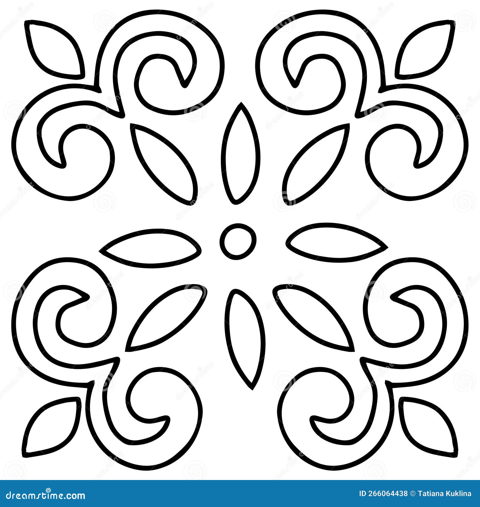 A Vector Black Hand-drawn Abstract Shapes Isolated on a White ...