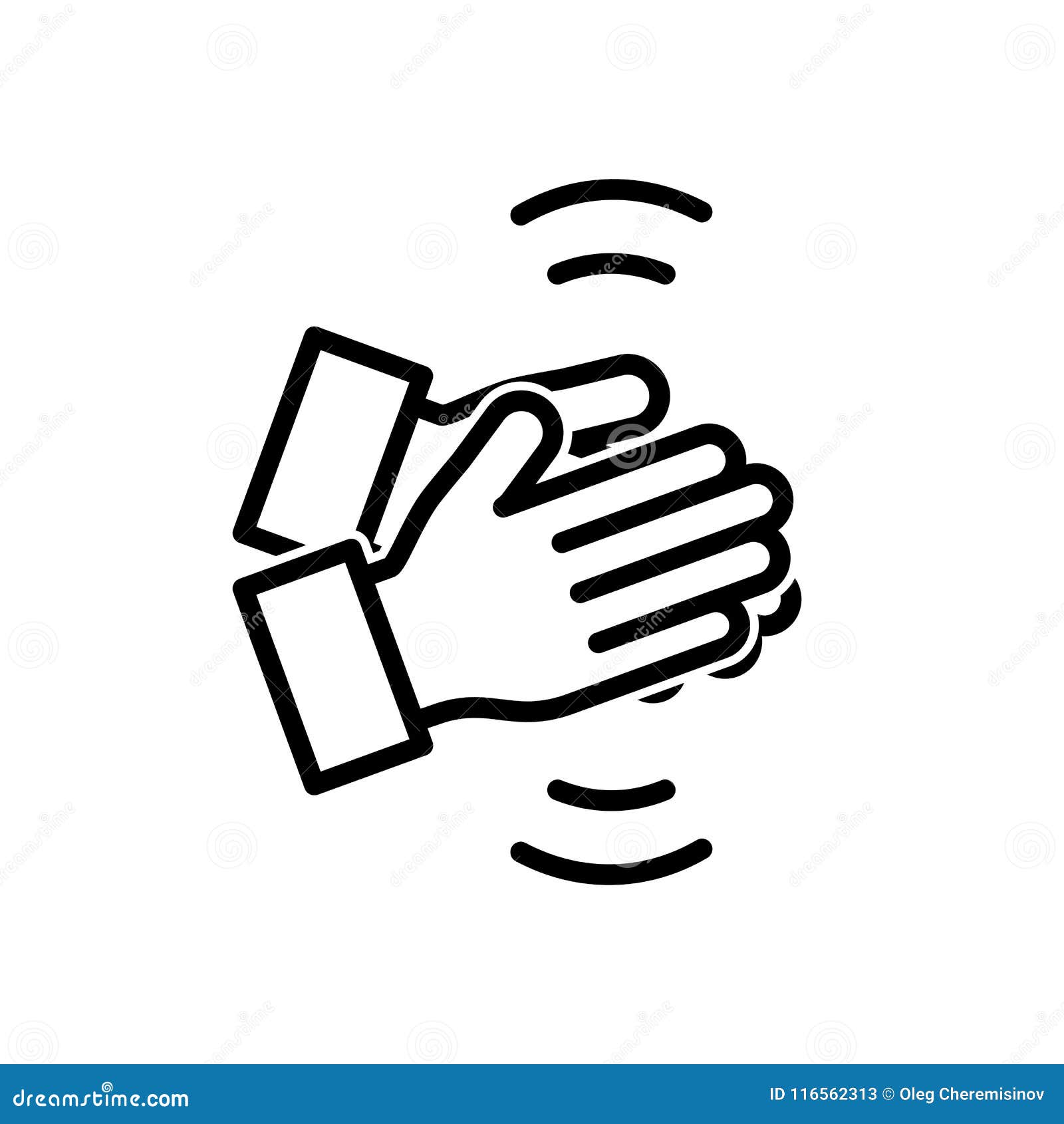 Applause Icon, Gray Monochrome Style Cartoon Vector | CartoonDealer.com ...