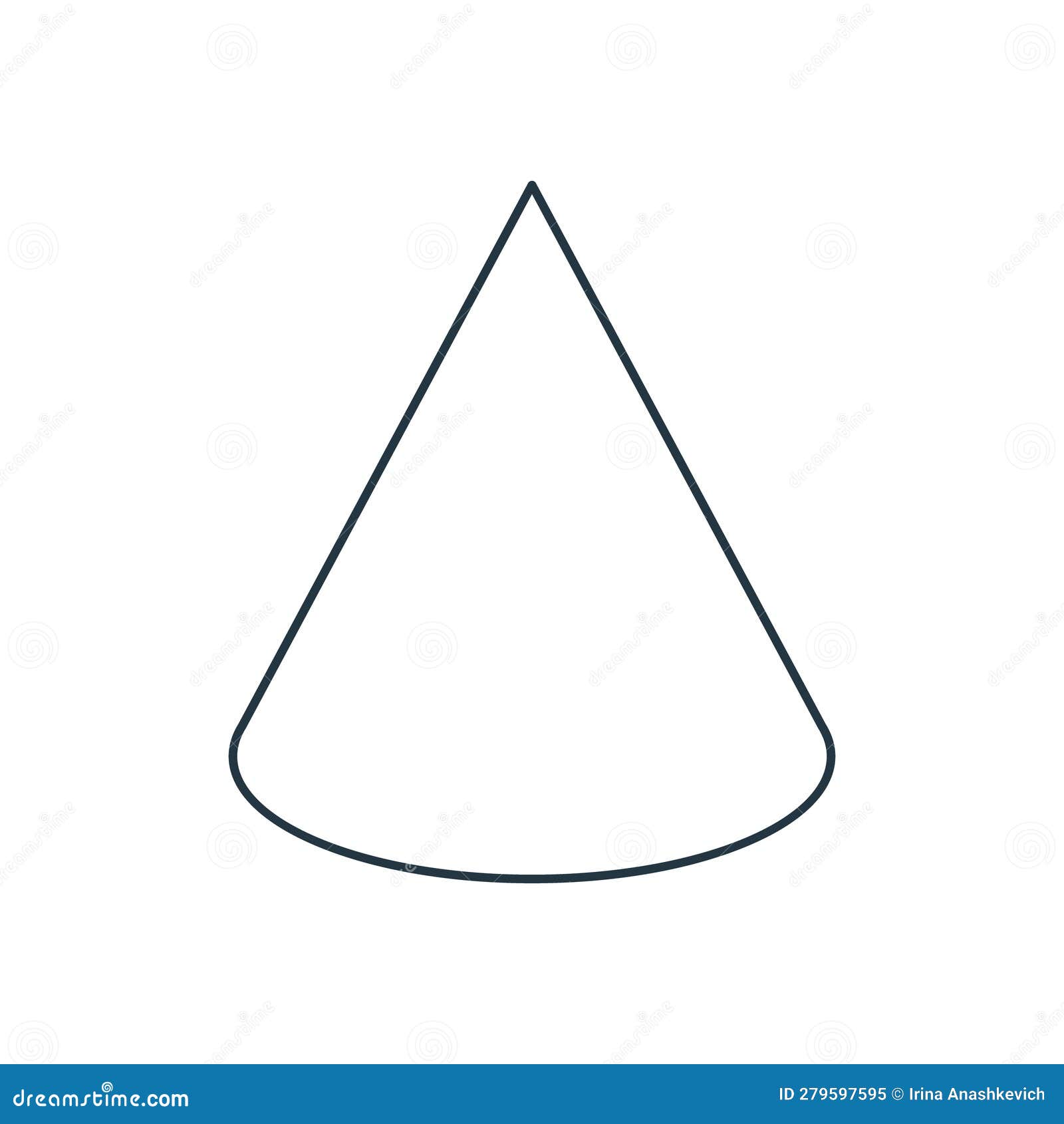 Vector Black Linear Cone for Game, Icon, Package Design, Logo, Mobile ...