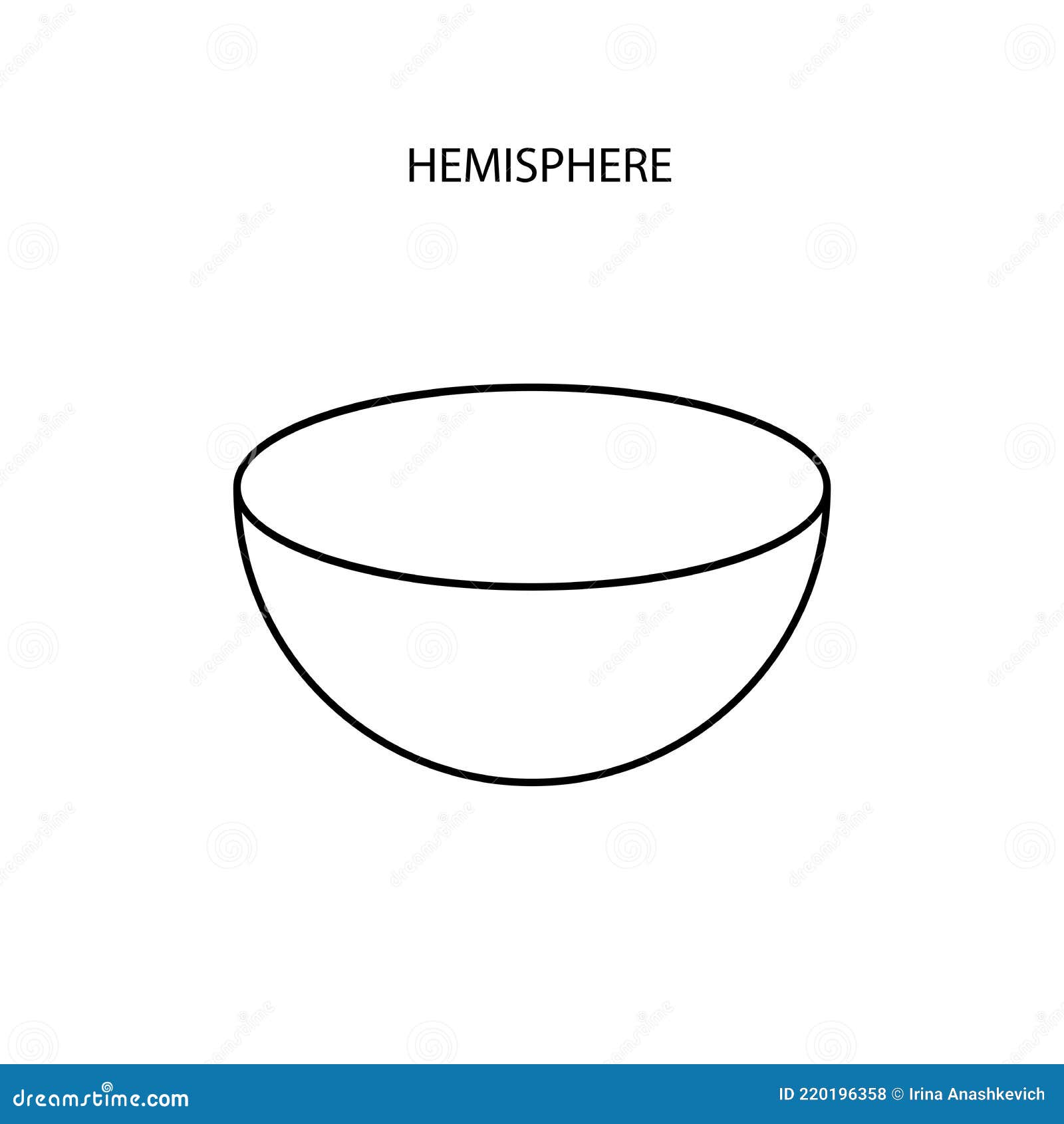 Vector Black Linear Hemisphere for Game, Icon, Package Design, Logo ...