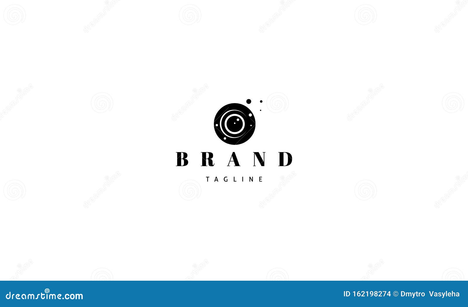 Vector Black Logo on Which an Abstract Image of a Stem Cell. Stock ...