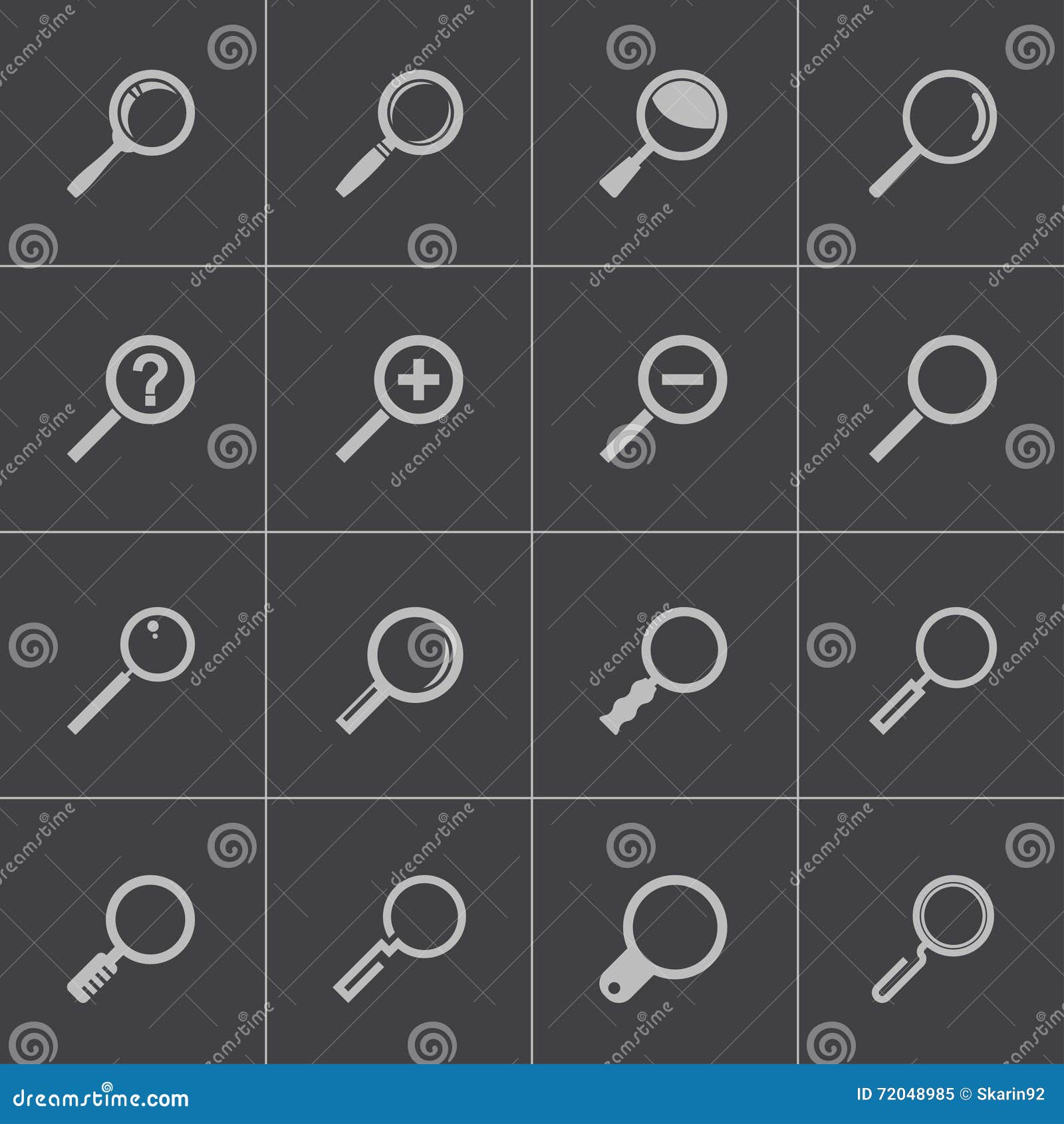 Magnifying Glass Icons Set Stock Illustrations – 12,808 Magnifying ...