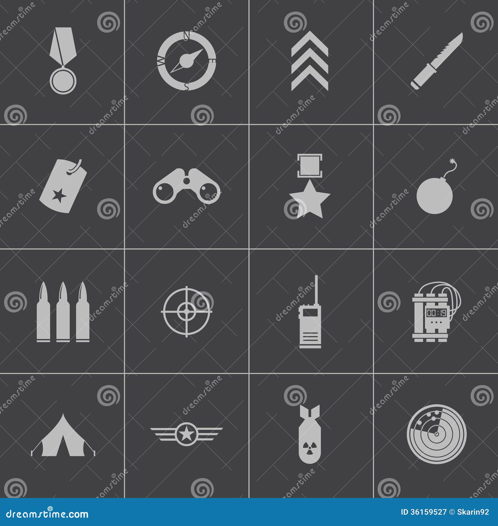 Black Military Mine Icon Isolated On Green Background. Claymore Mine ...