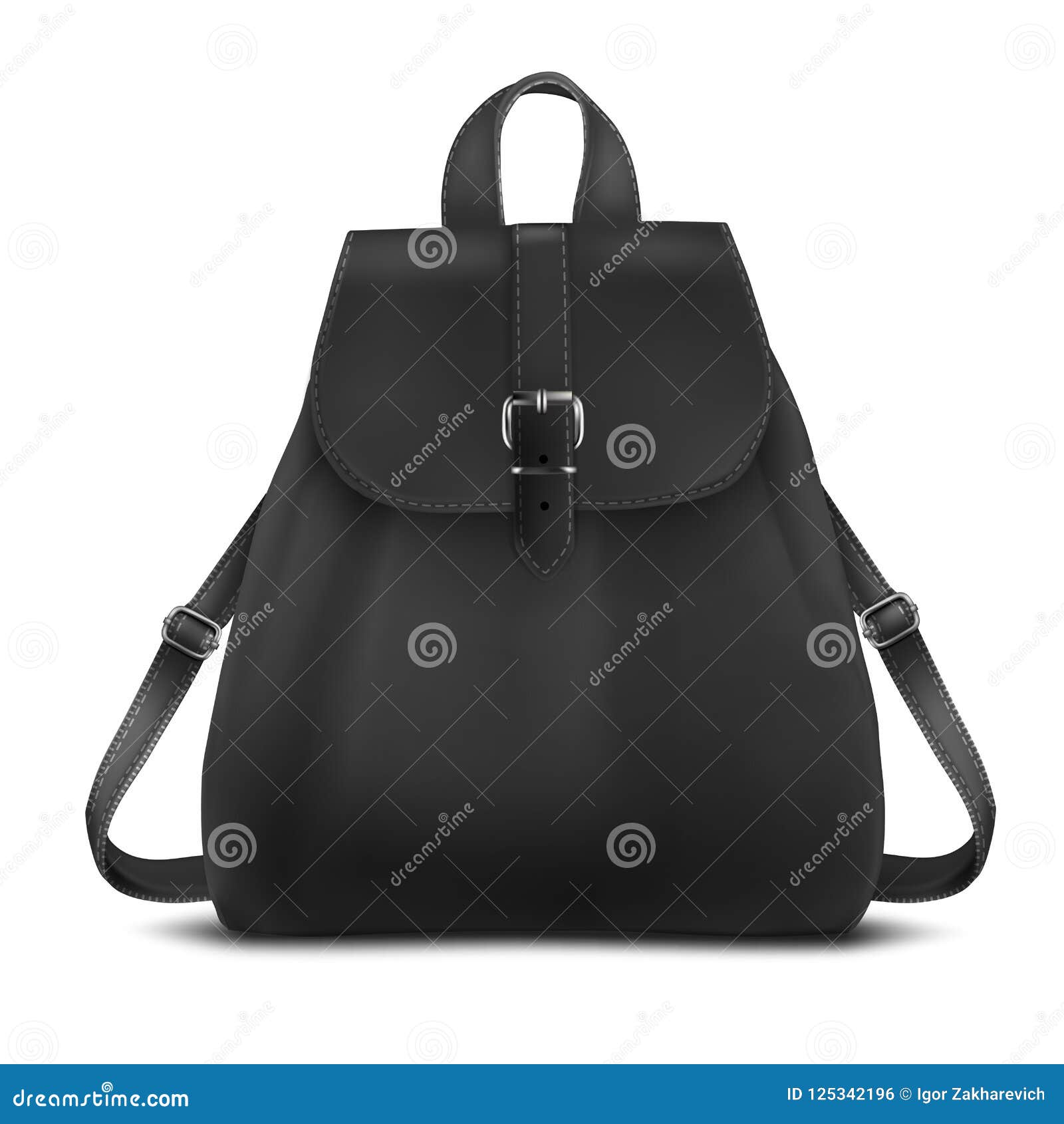Backpack bag stock illustration. Illustration of front - 125342196