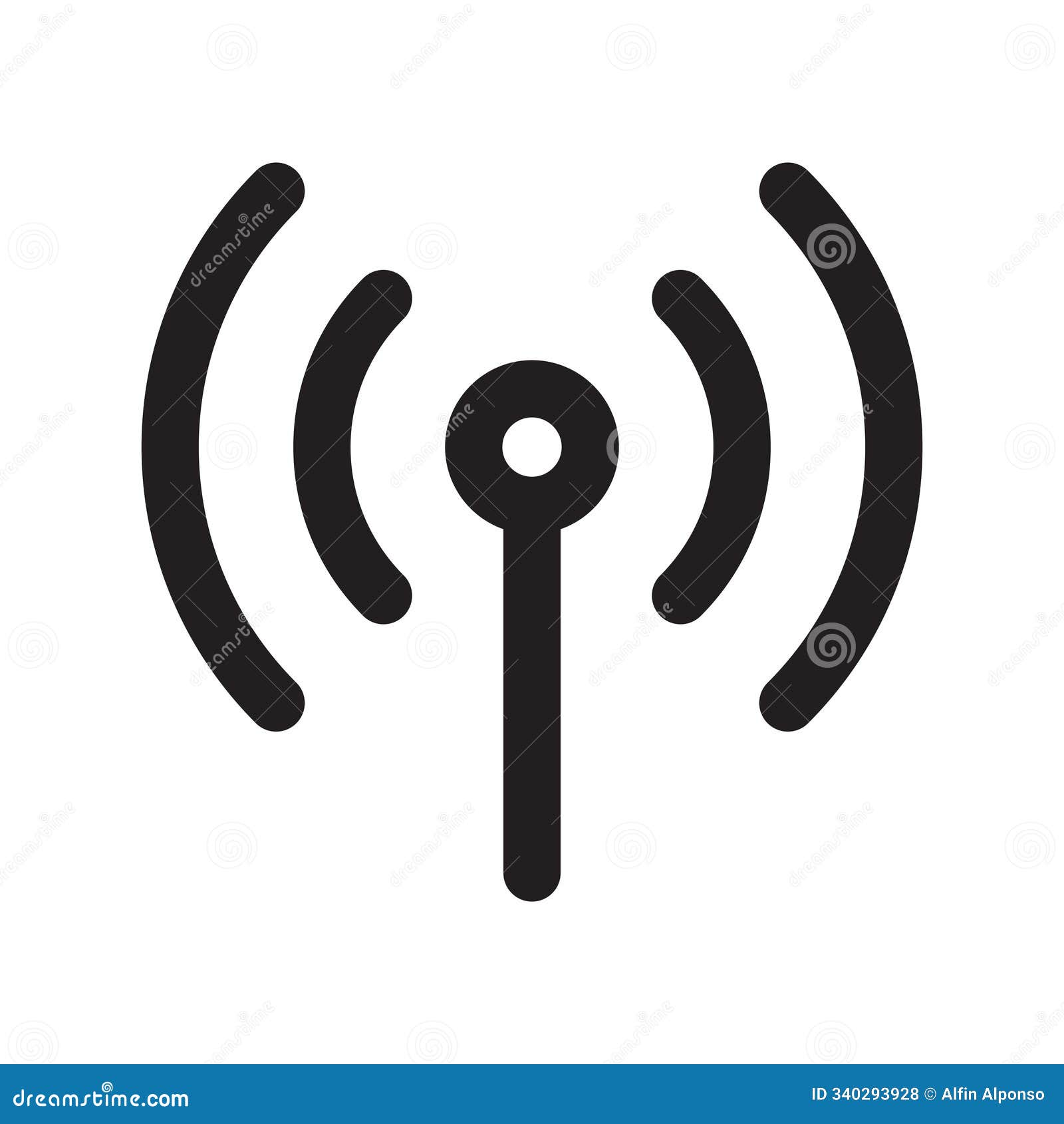 Vector Black Network Icon Isolated on White Background Stock Vector ...