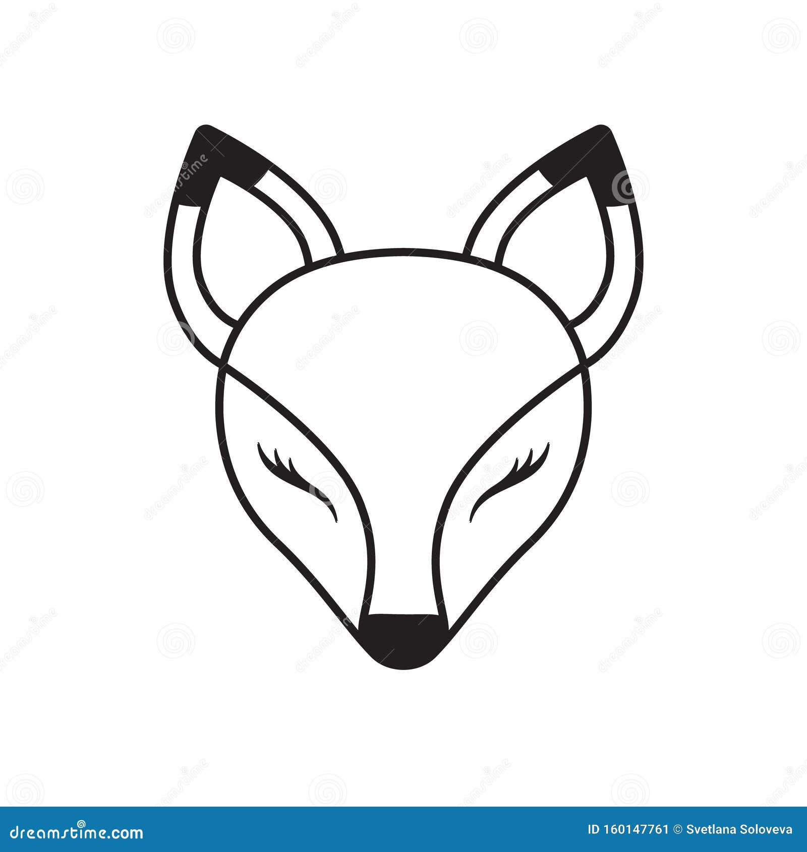 Cartoon Fox Face