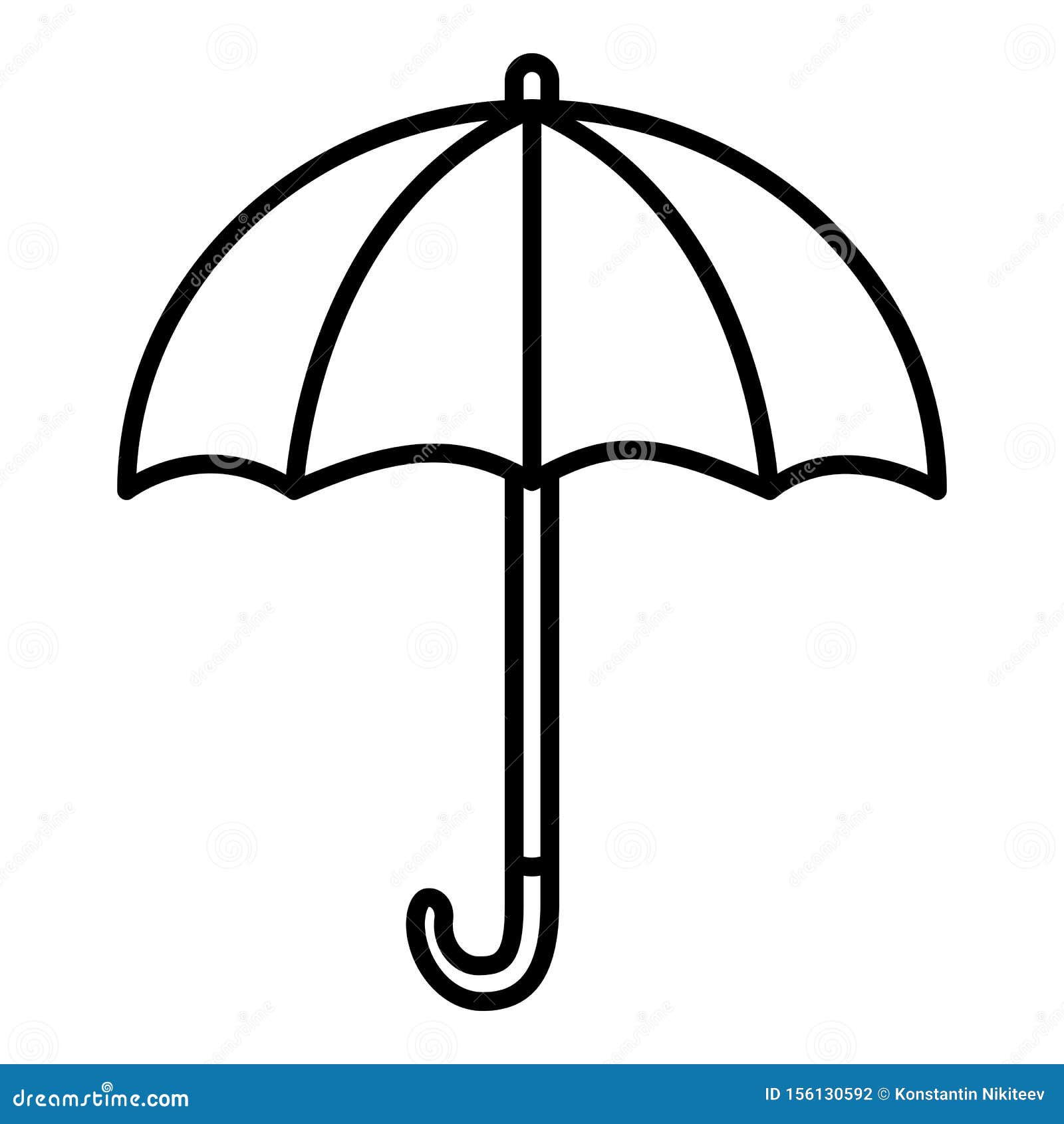 Vector Black Outline Icon - Umbrella Stock Vector - Illustration of ... Vector Black Outline Icon - Umbrella Stock Vector - Illustration of ...