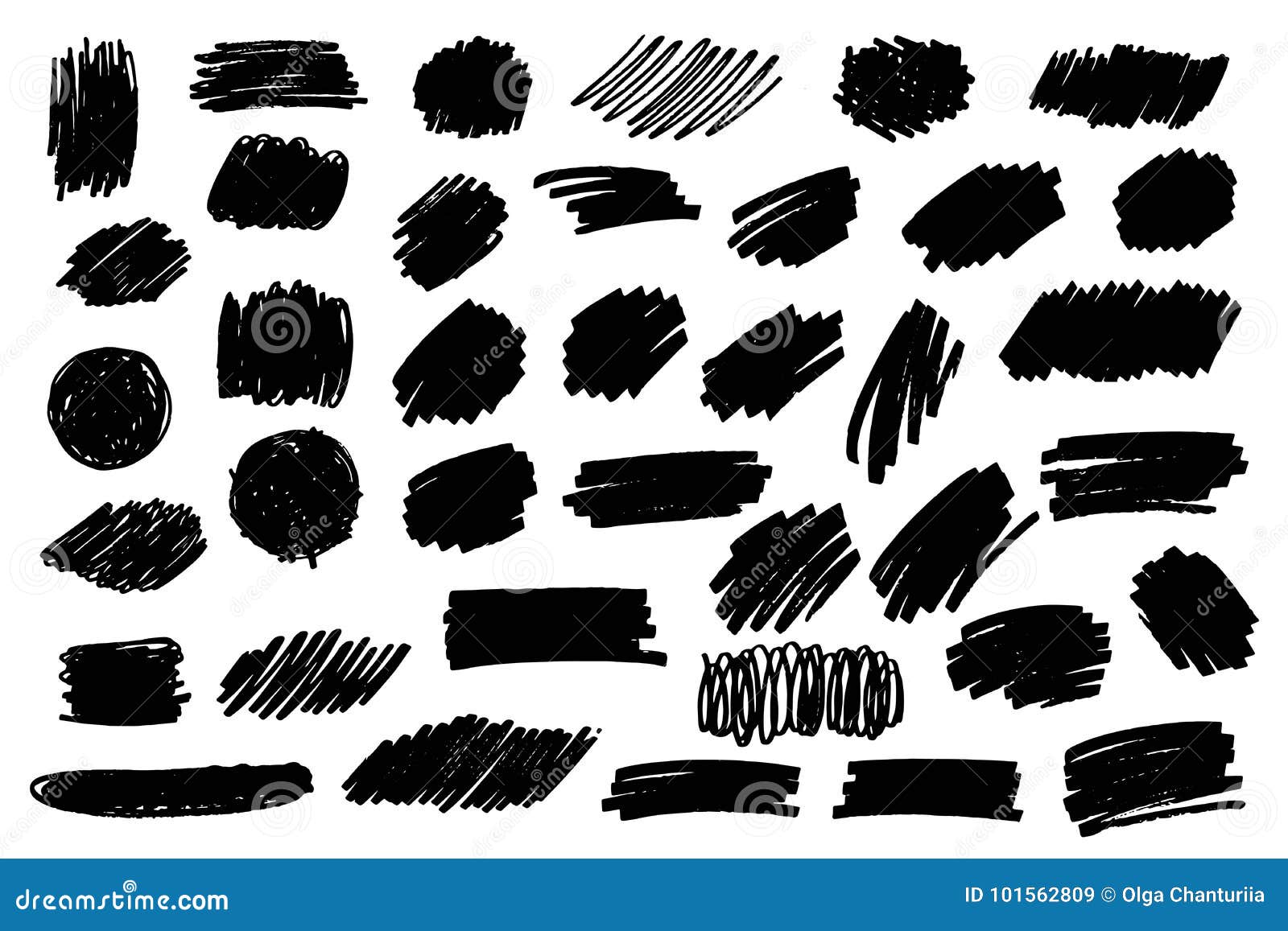 Marker, Paint, Ink Brush Stroke, Text Mark, Frame. Stock Vector ...