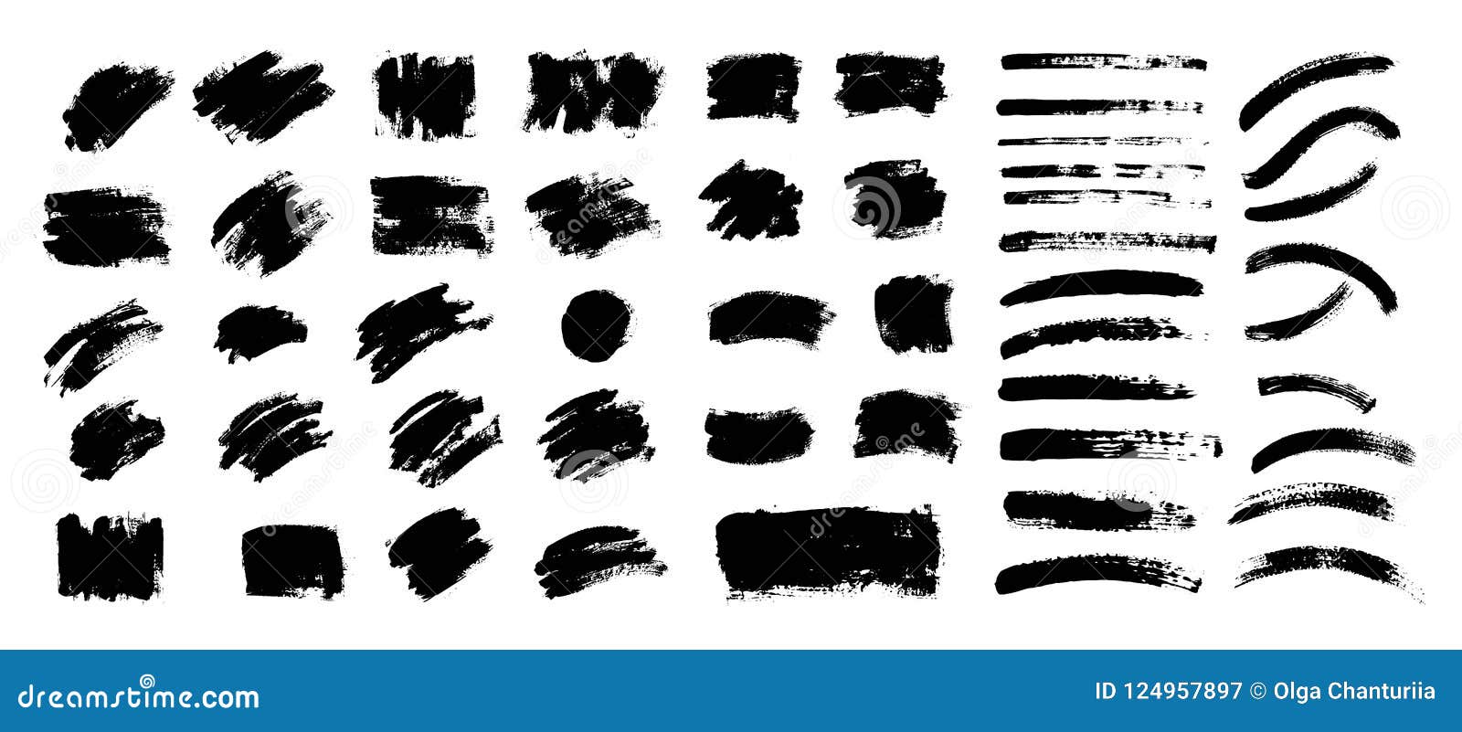 Vector Black Paint, Ink Brush Stroke, Brush. Scribble Texture ...