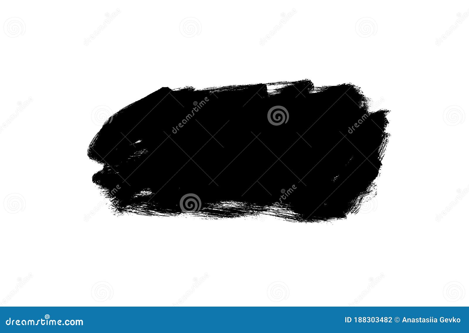 Vector Black Paint, Ink Brush Stroke, Rectangular Shape. Dirty Grunge ...