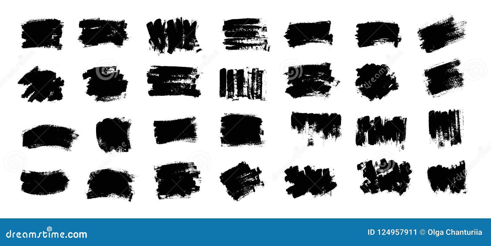 Vector Black Paint, Ink Brush Stroke, Brush. Scribble Texture Stock ...