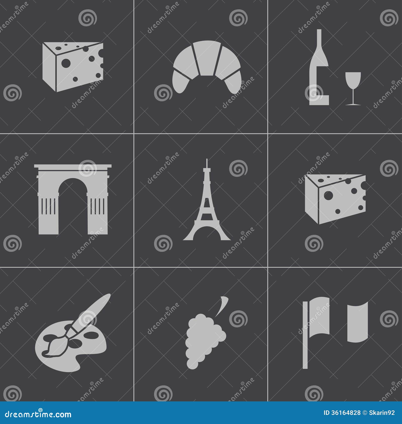 Paris Icons Design. Vector Illustration | CartoonDealer.com #18239512