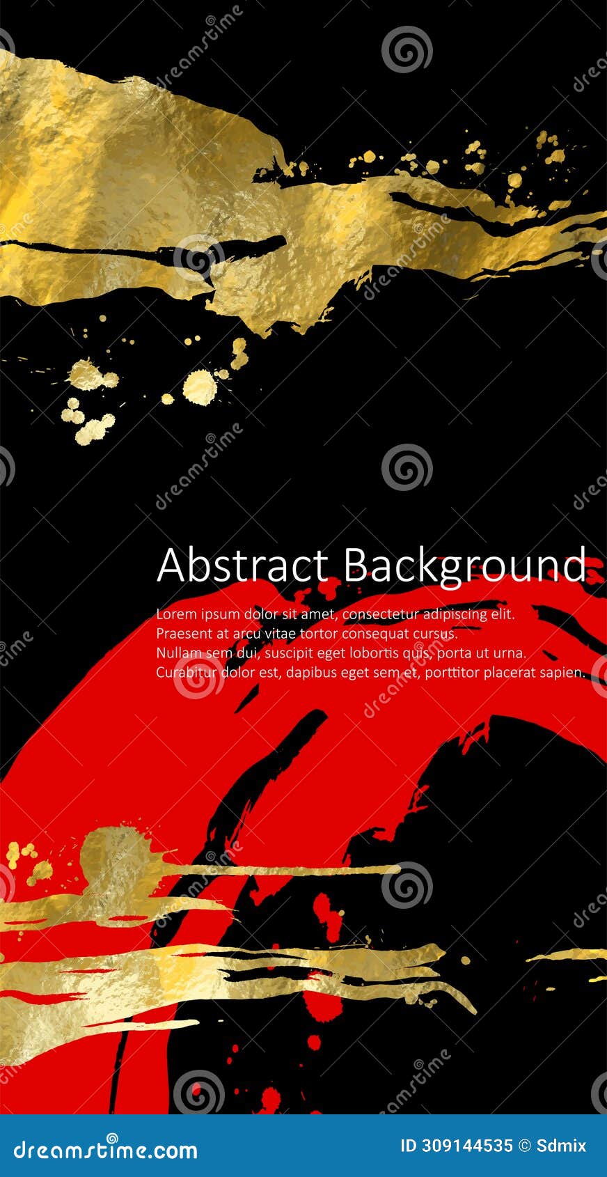 Vector Black Red and Gold Design Template, Flyers, Mobile Technologies ...