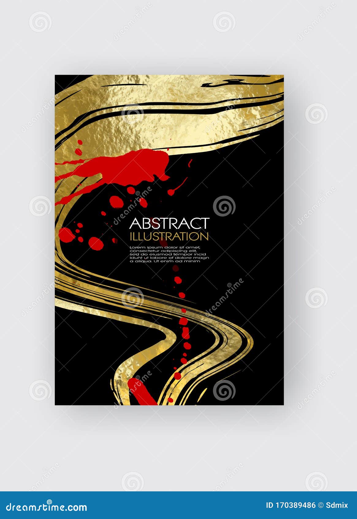 Vector Black Red and Gold Design Templates Stock Vector - Illustration ...