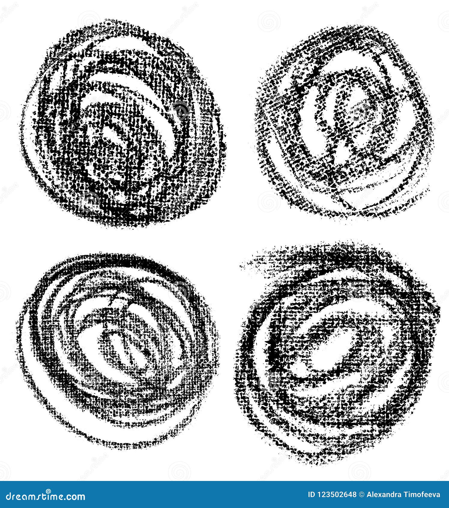 Vector Black Round Design Elements on the Chalkboard Stock Vector ...