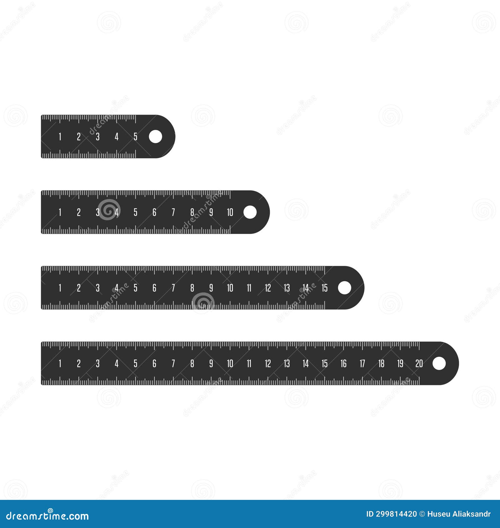 Vector Black Ruler | CartoonDealer.com #299814420