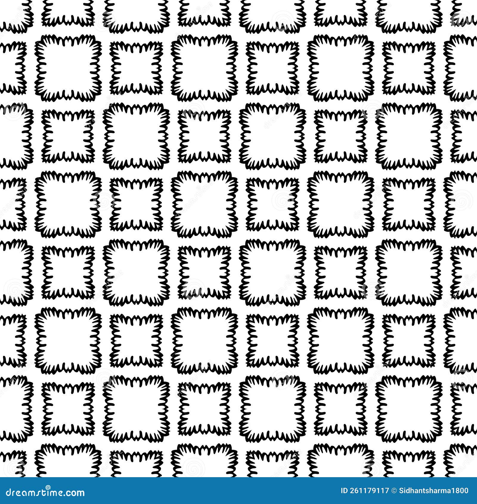 Vector Black Seamless Repeated Pattern on White Background Vector ...