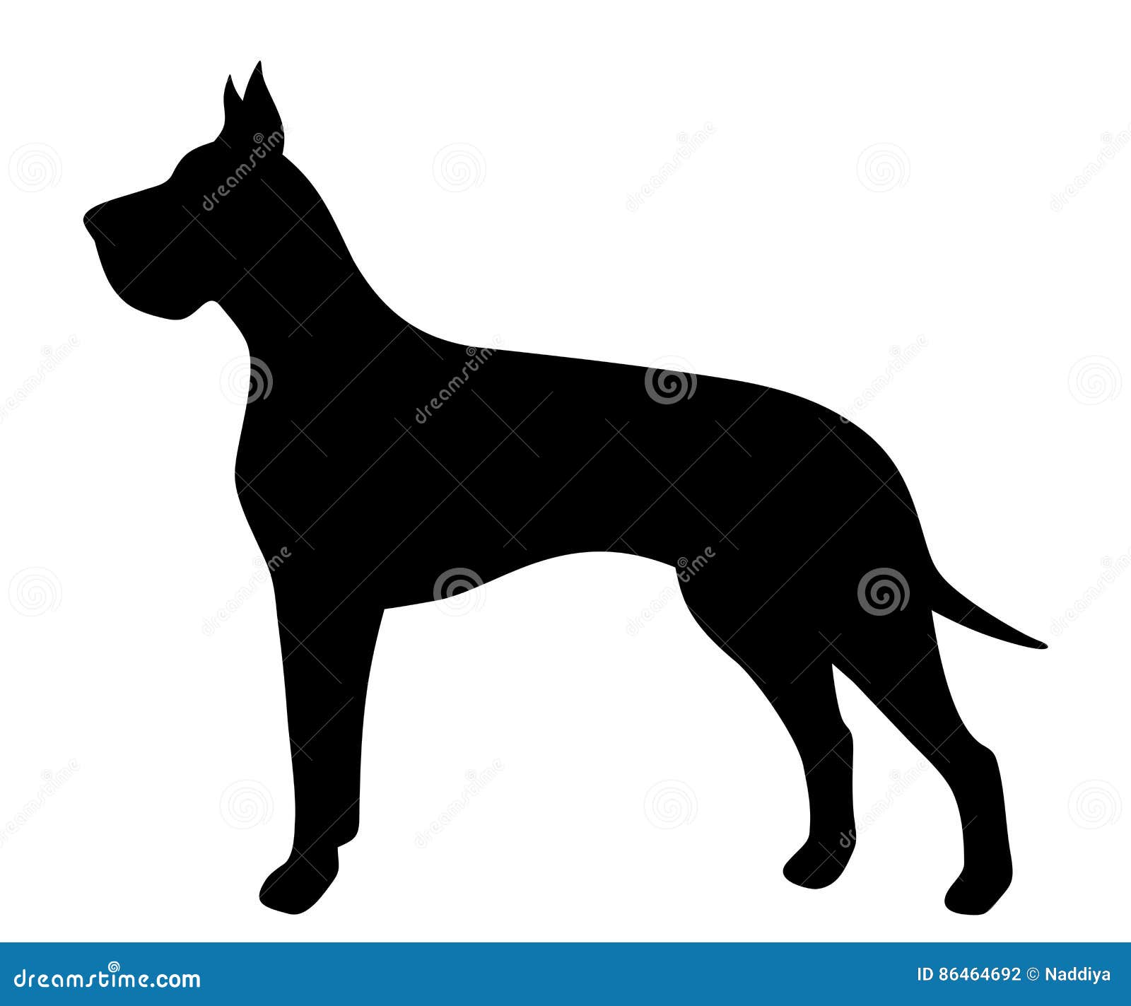 White Great Dane Silhouette Stock Illustrations – 423 White Great Dane ...