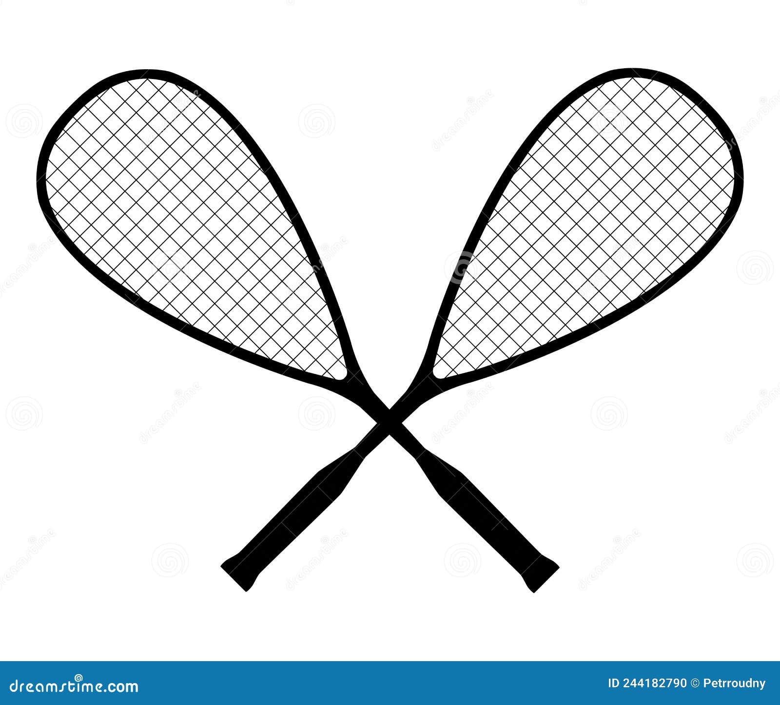 Vector Black Silhouette of Squash or Racketball Crossed Rackets Stock ... Vector Black Silhouette of Squash or Racketball Crossed Rackets Stock ...
