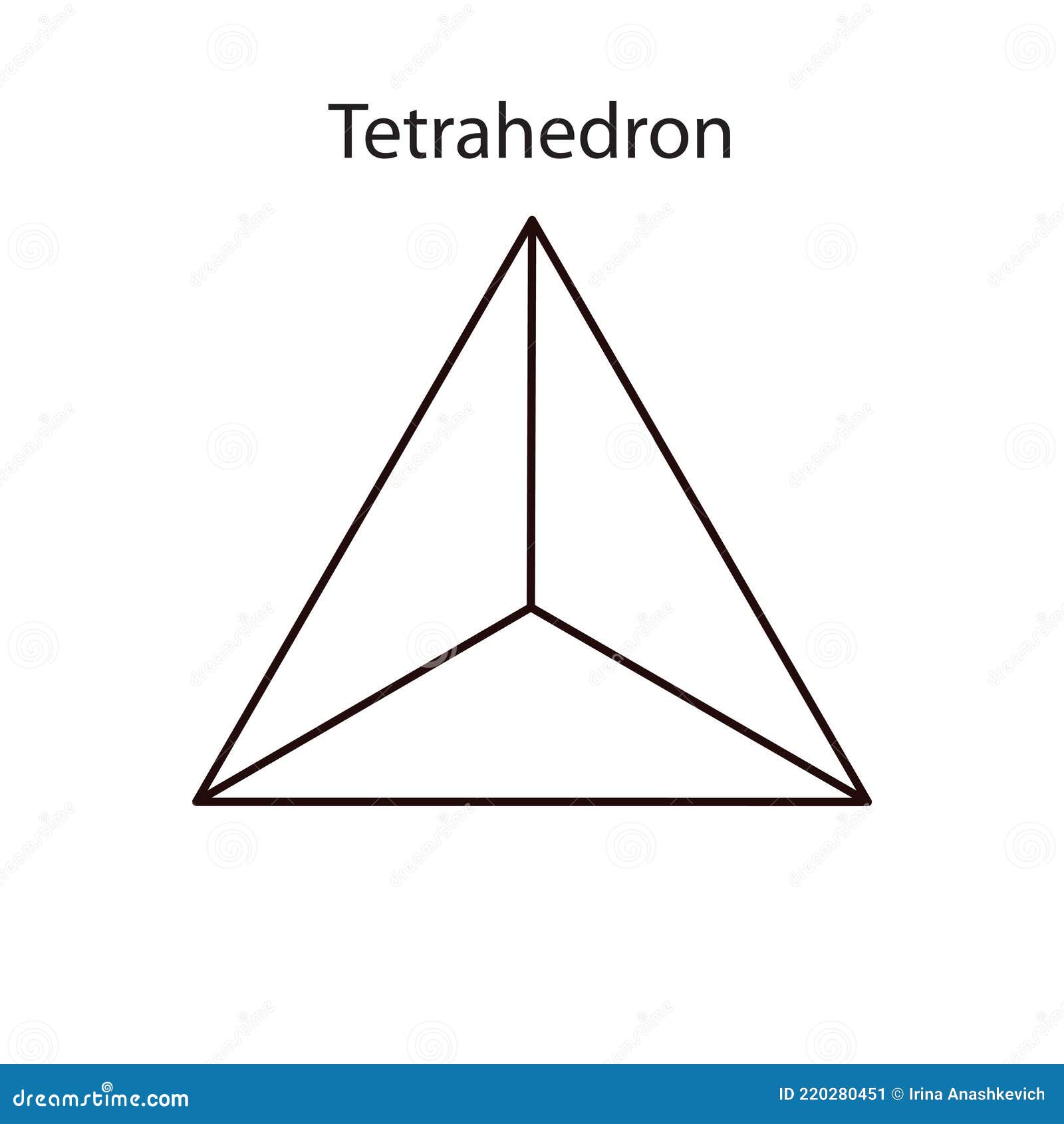 Vector Black Tetrahedron with Gradients for Game, Icon, Packaging ...