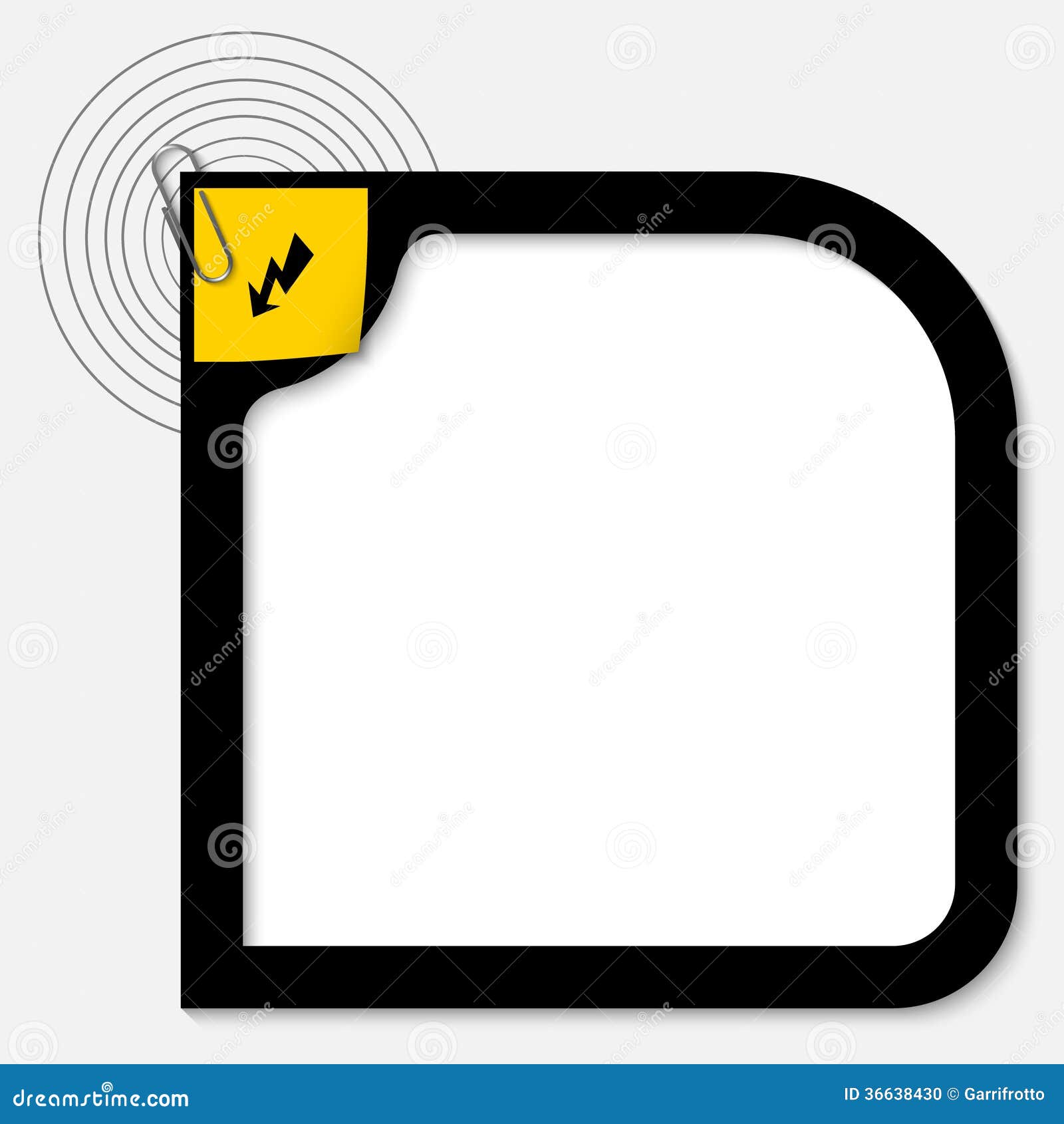 Vector Black Text Box with Flash Stock Vector - Illustration of modern ...