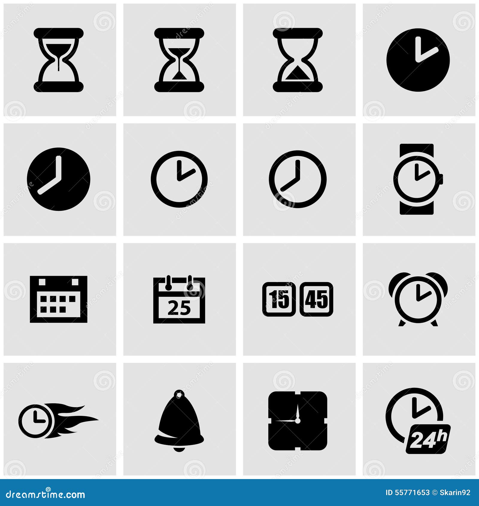 Icon Of AI Time Series Analysis, Representing Data Forecasting Vector ...
