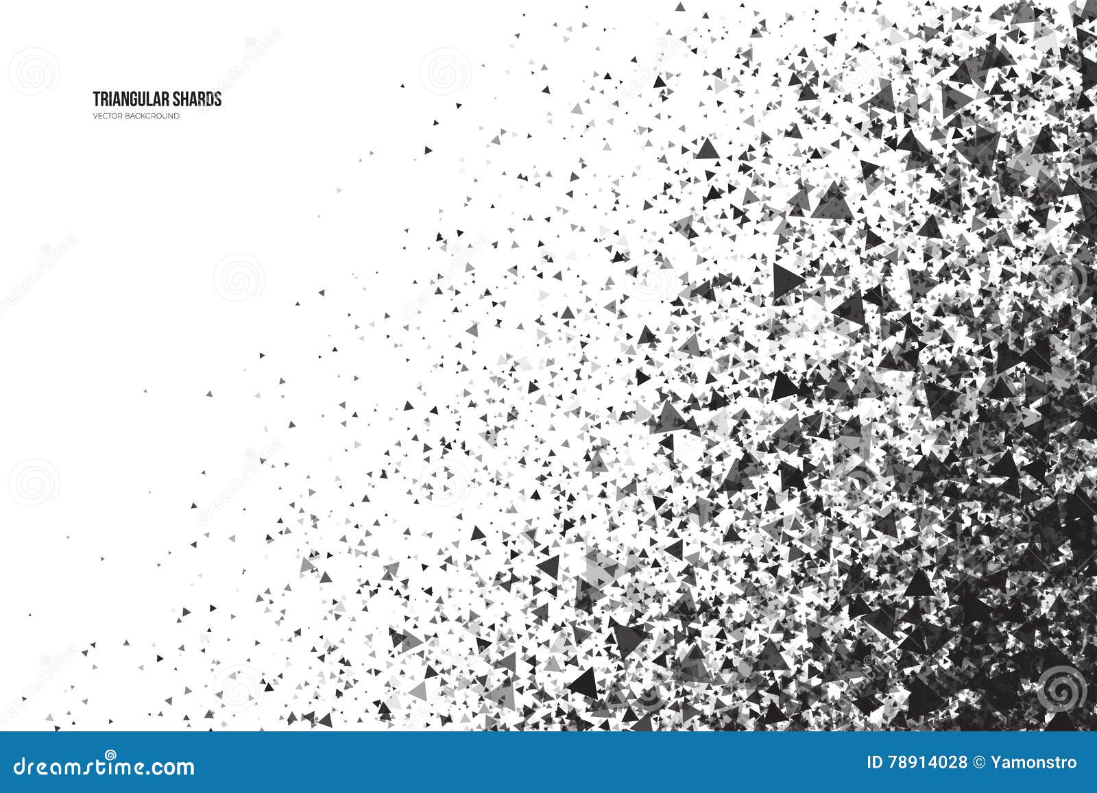 Vector Black Triangular Shards On White Background | CartoonDealer.com ...