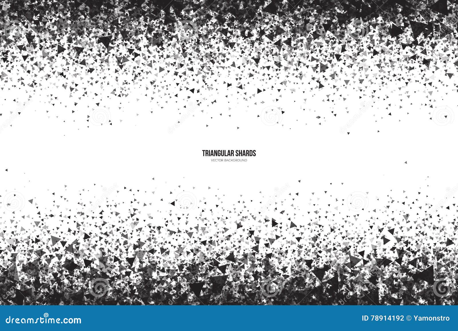 Vector Black Triangular Shards on White Background Stock Vector ...