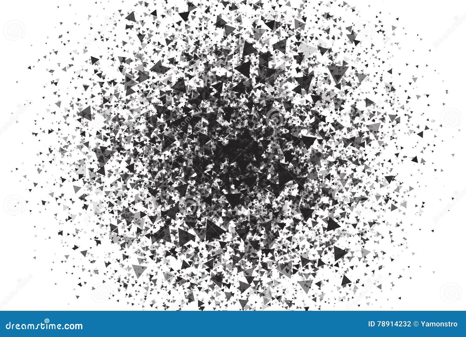 Vector Black Triangular Shards on White Background Stock Vector ...