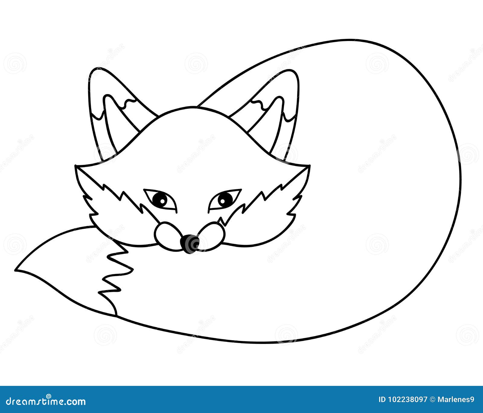 Vector Cute Cartoon Fox stock vector. Illustration of happy - 102238097 Vector Cute Cartoon Fox stock vector. Illustration of happy - 102238097