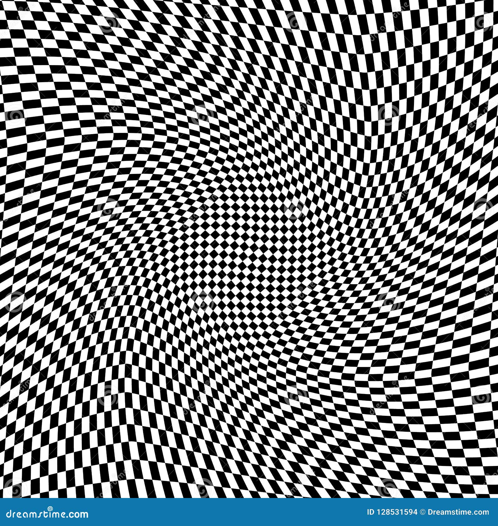 Vector Black and White Geometric Checkered Pattern. Abstract Seamless ...