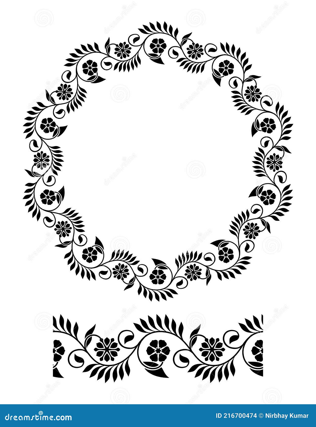 Indian Mandala Round Design Cdr Format Stock Vector - Illustration of ...