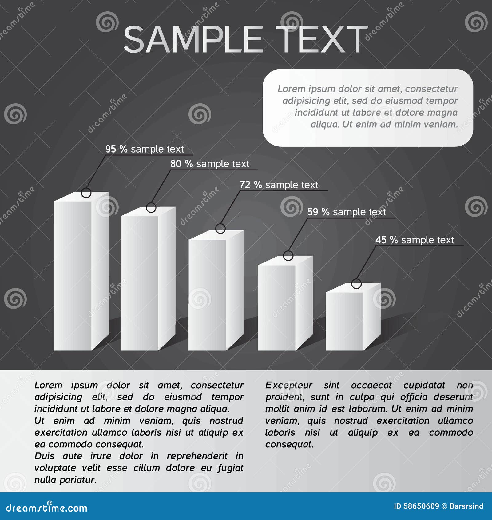 Vector Black-white Infographics in Eps Stock Illustration ...