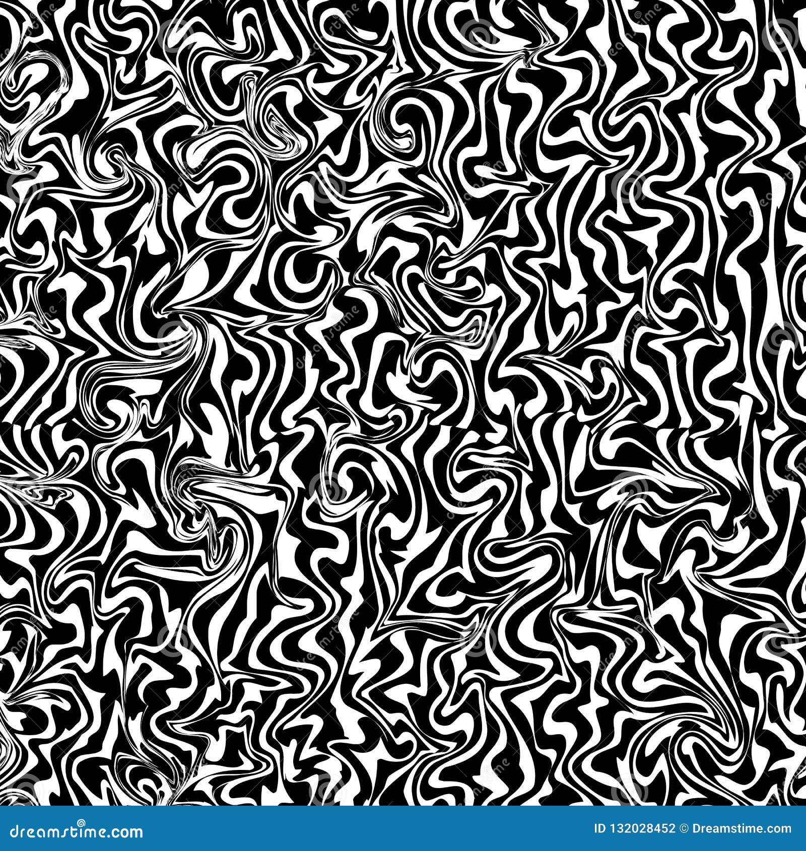 Abstract Marbling Texture. Ink Texture. Vector Black and White Marbled ...