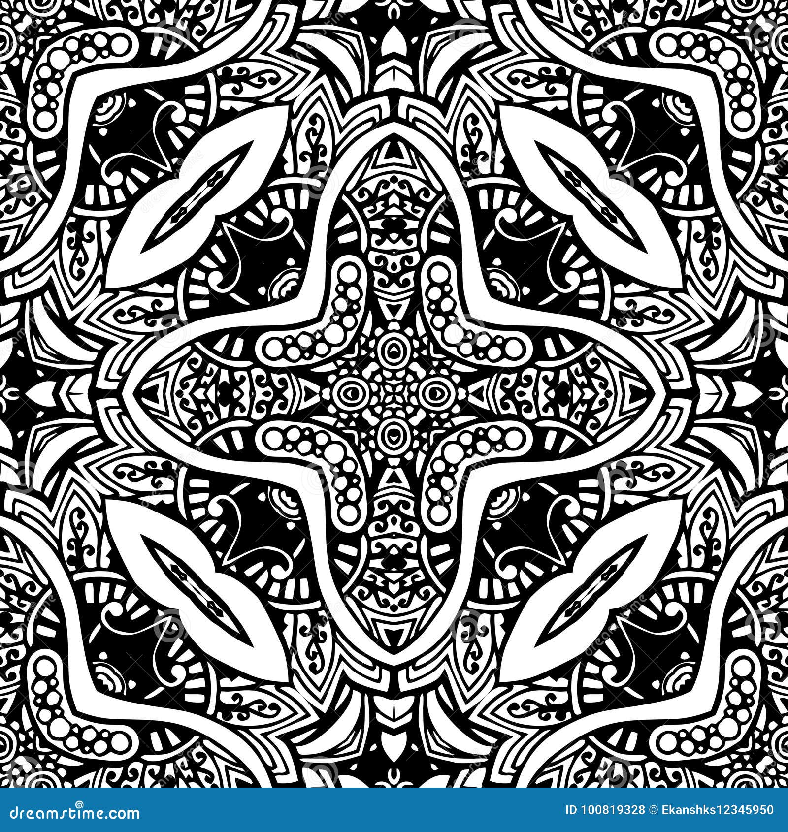 Vector BLACK and WHITE PATTERN DESIGN Stock Vector - Illustration of ...