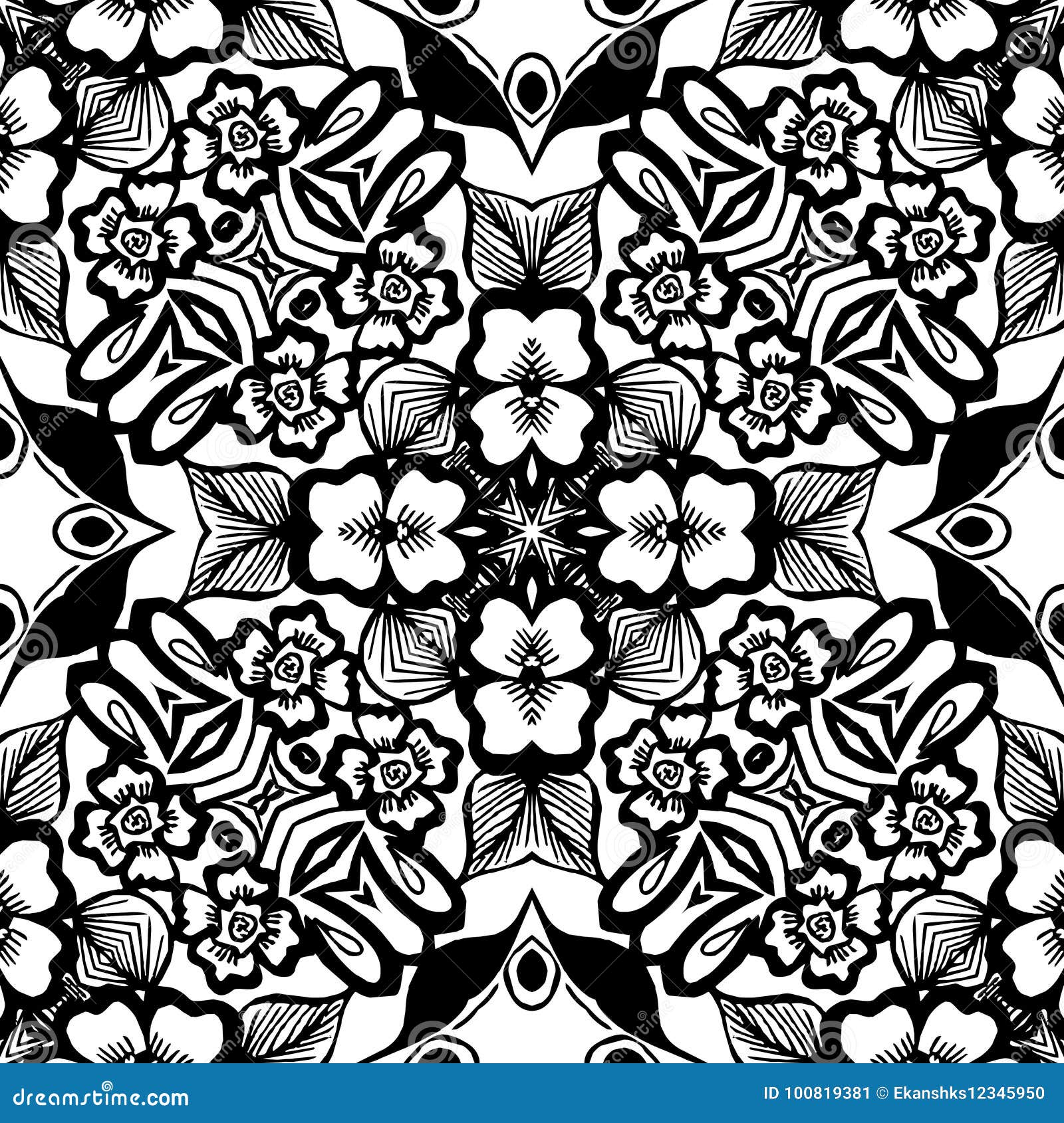 Vector BLACK and WHITE PATTERN DESIGN Stock Vector - Illustration of ...