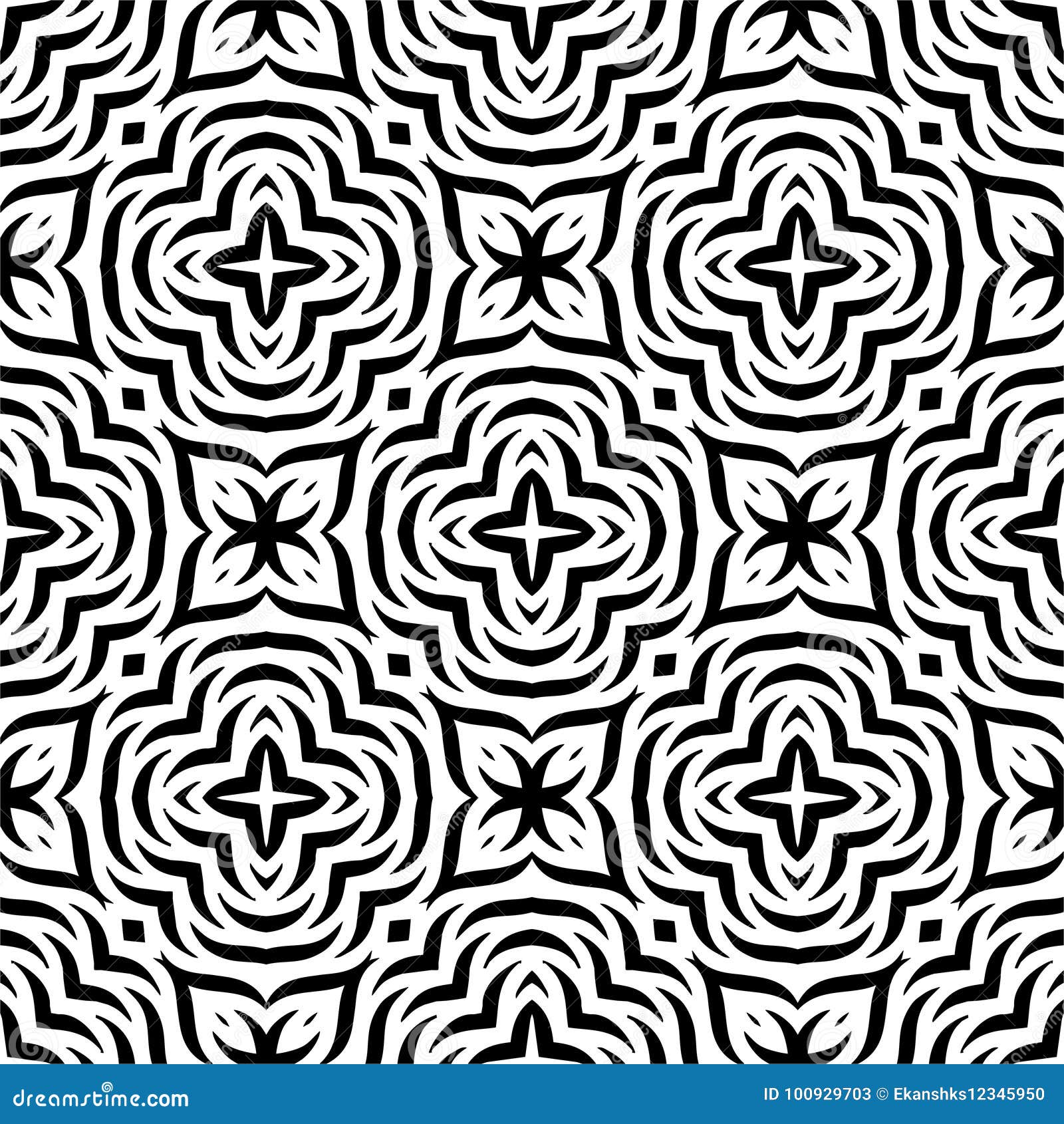 Vector BLACK and WHITE PATTERN DESIGN Stock Vector - Illustration of ...
