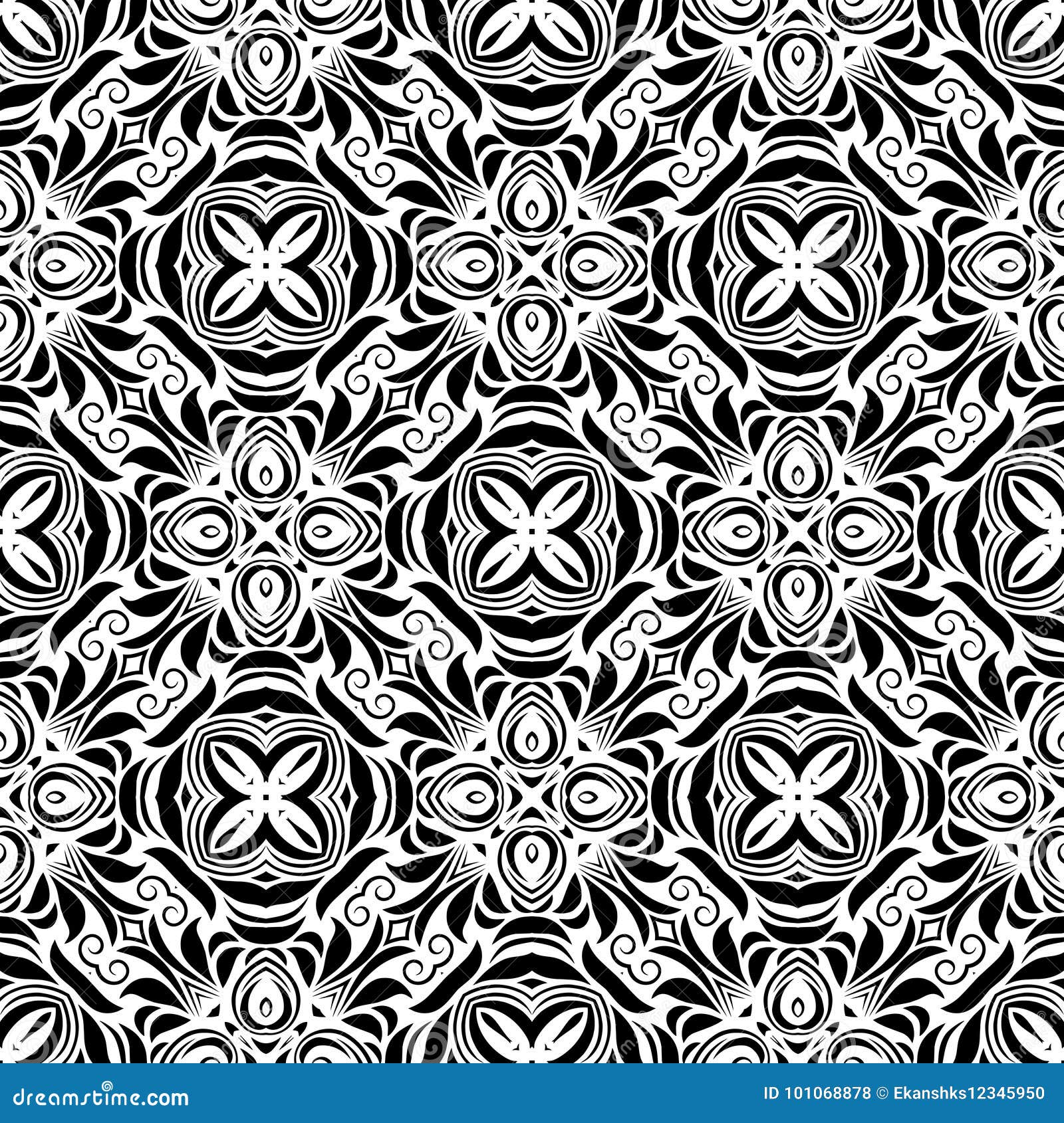 Vector BLACK AND WHITE PATTERN DESIGN Stock Vector - Illustration of ...