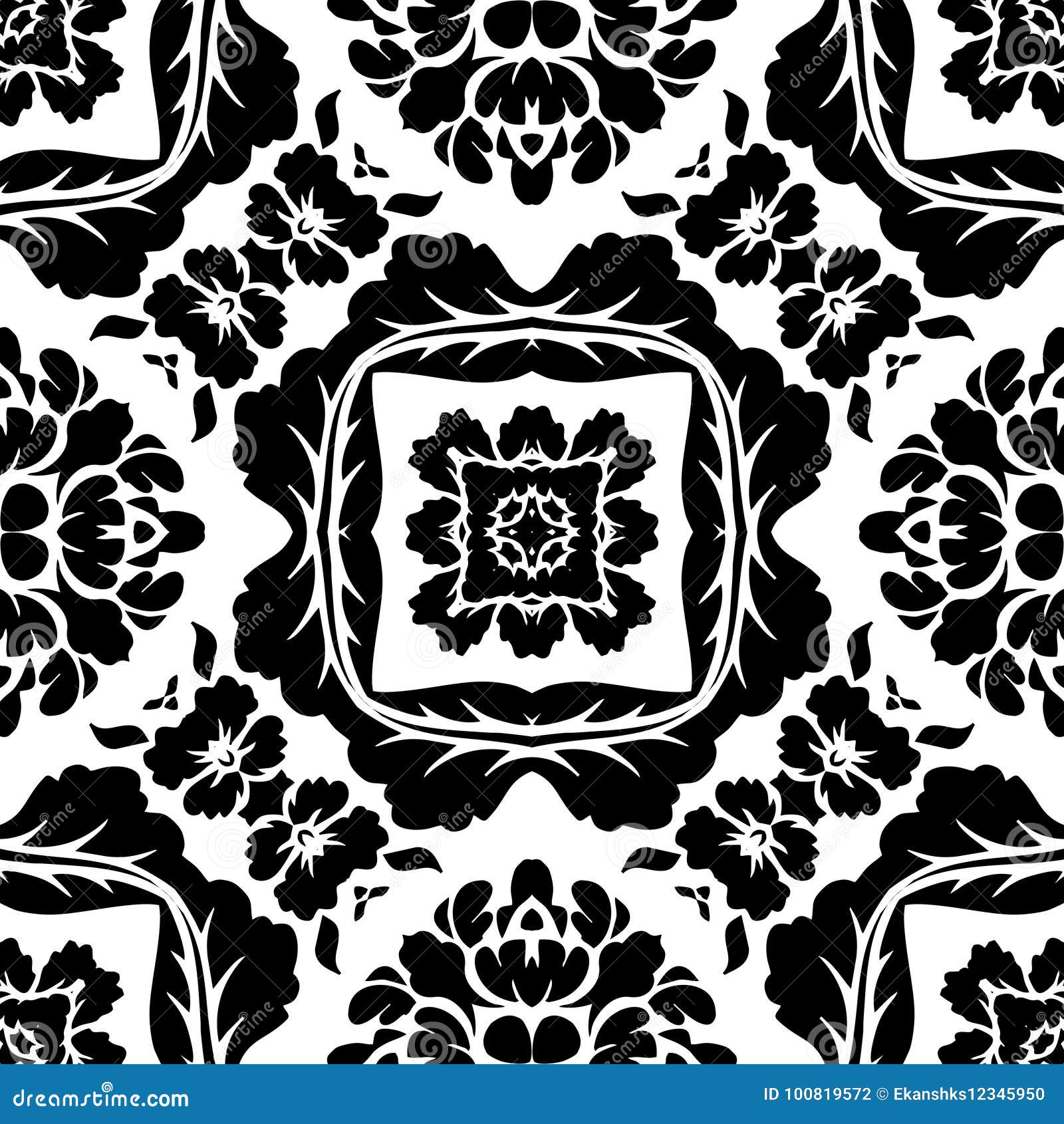 Vector BLACK and WHITE PATTERN DESIGN Stock Vector - Illustration of ...