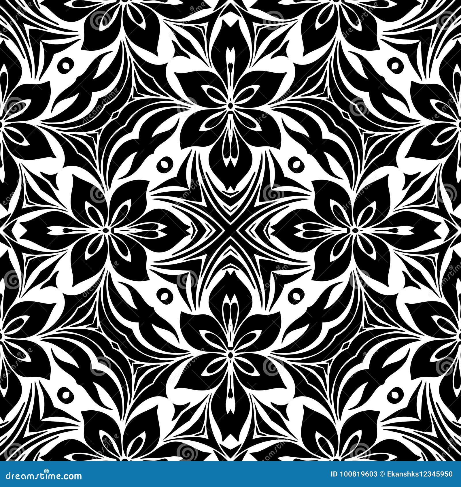 Vector BLACK and WHITE PATTERN DESIGN Stock Vector - Illustration of ...
