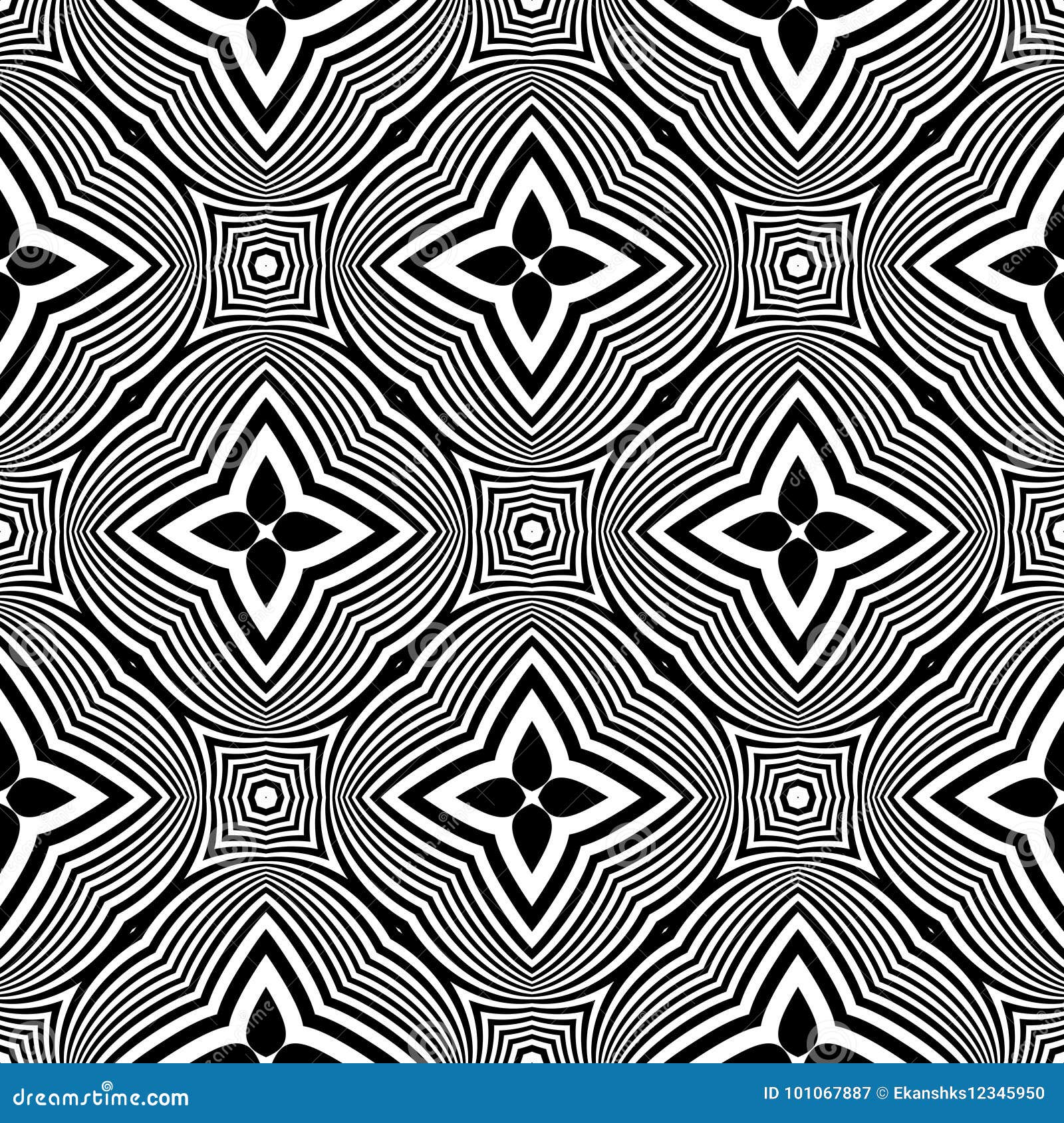 Vector BLACK and WHITE PATTERN DESIGN Stock Vector - Illustration of ...