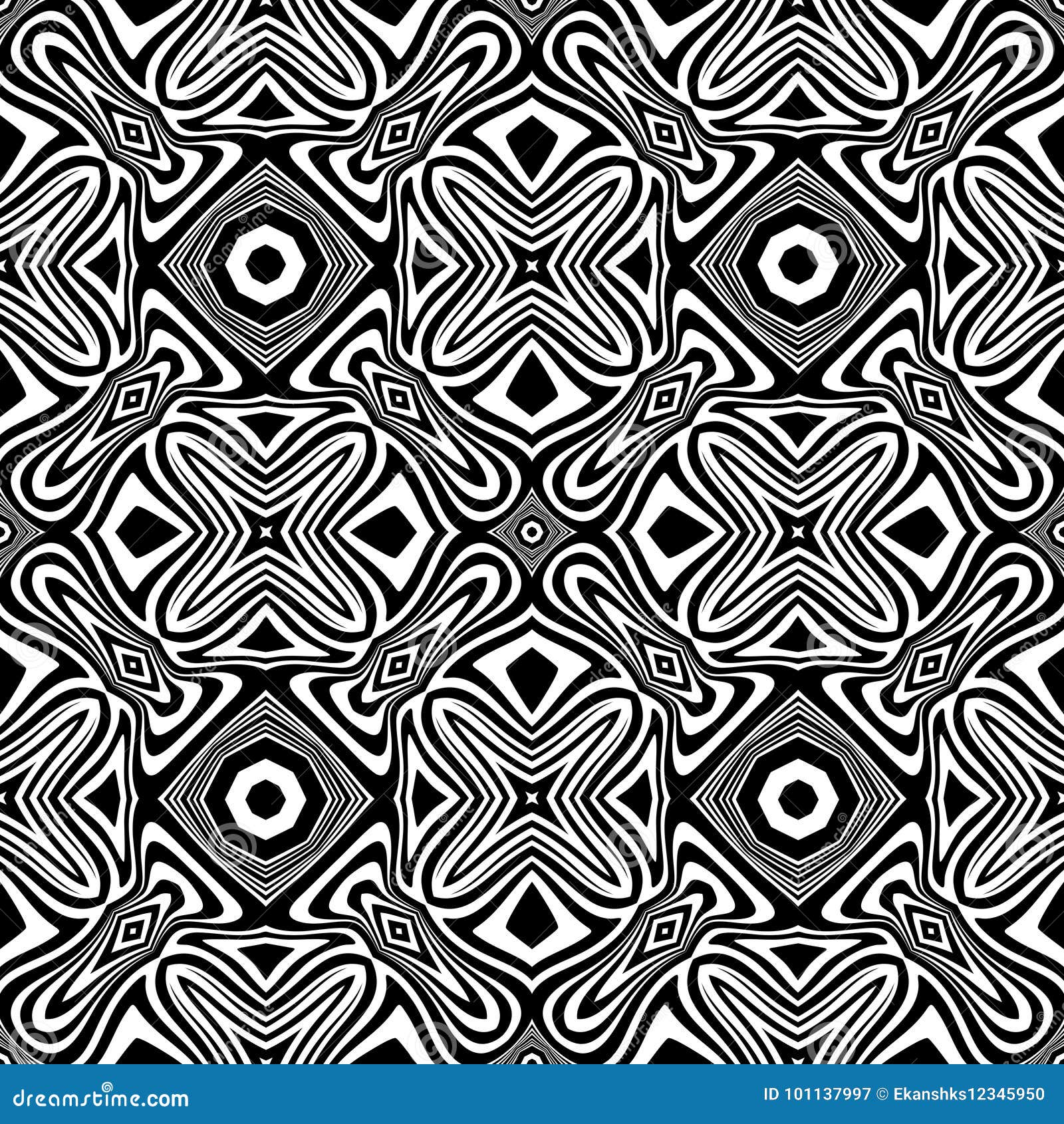 Vector BLACK and WHITE PATTERN DESIGN Stock Vector - Illustration of ...