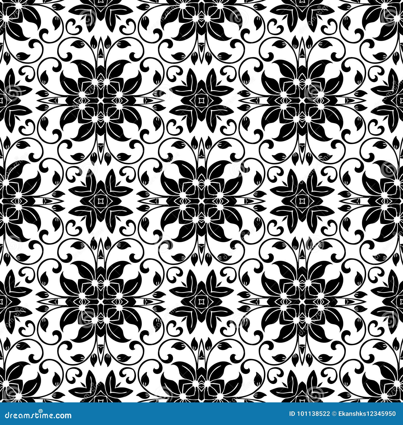 Vector BLACK and WHITE PATTERN DESIGN Stock Vector - Illustration of ...