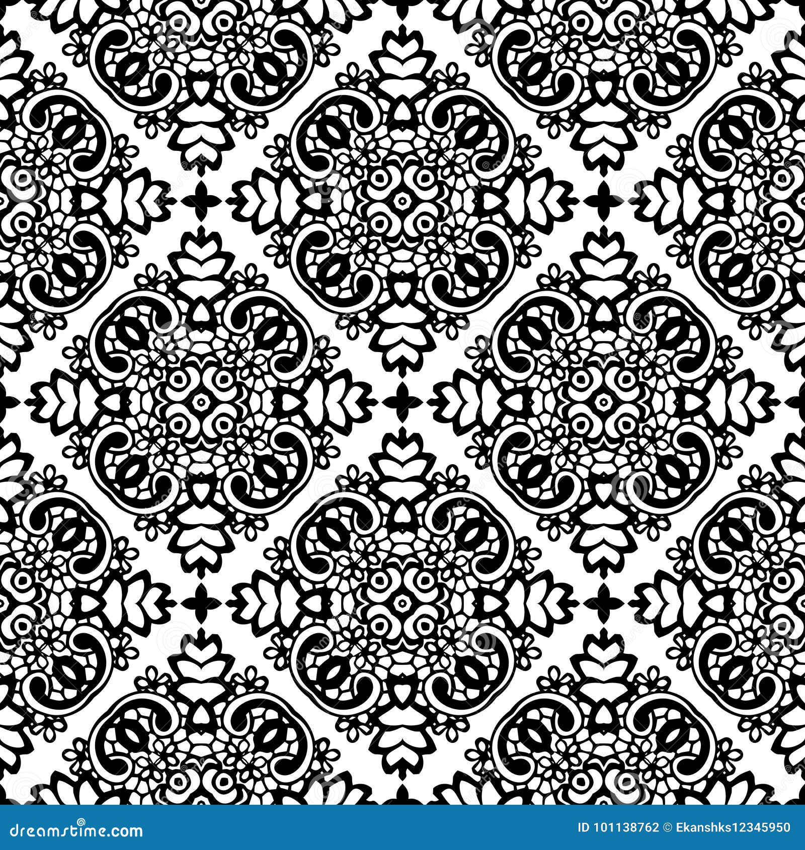 Vector BLACK and WHITE PATTERN DESIGN Stock Vector - Illustration of ...