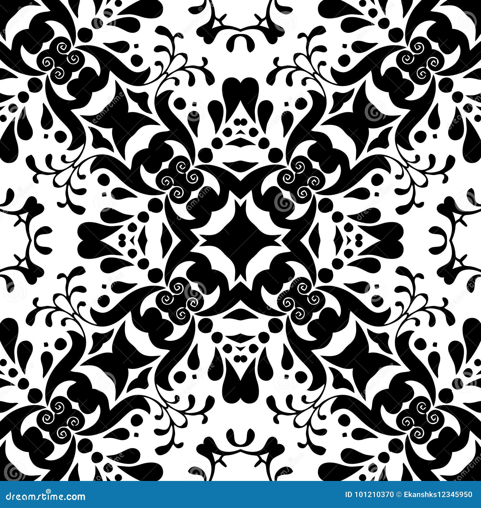 Vector BLACK AND WHITE PATTERN DESIGN Stock Vector - Illustration of ...