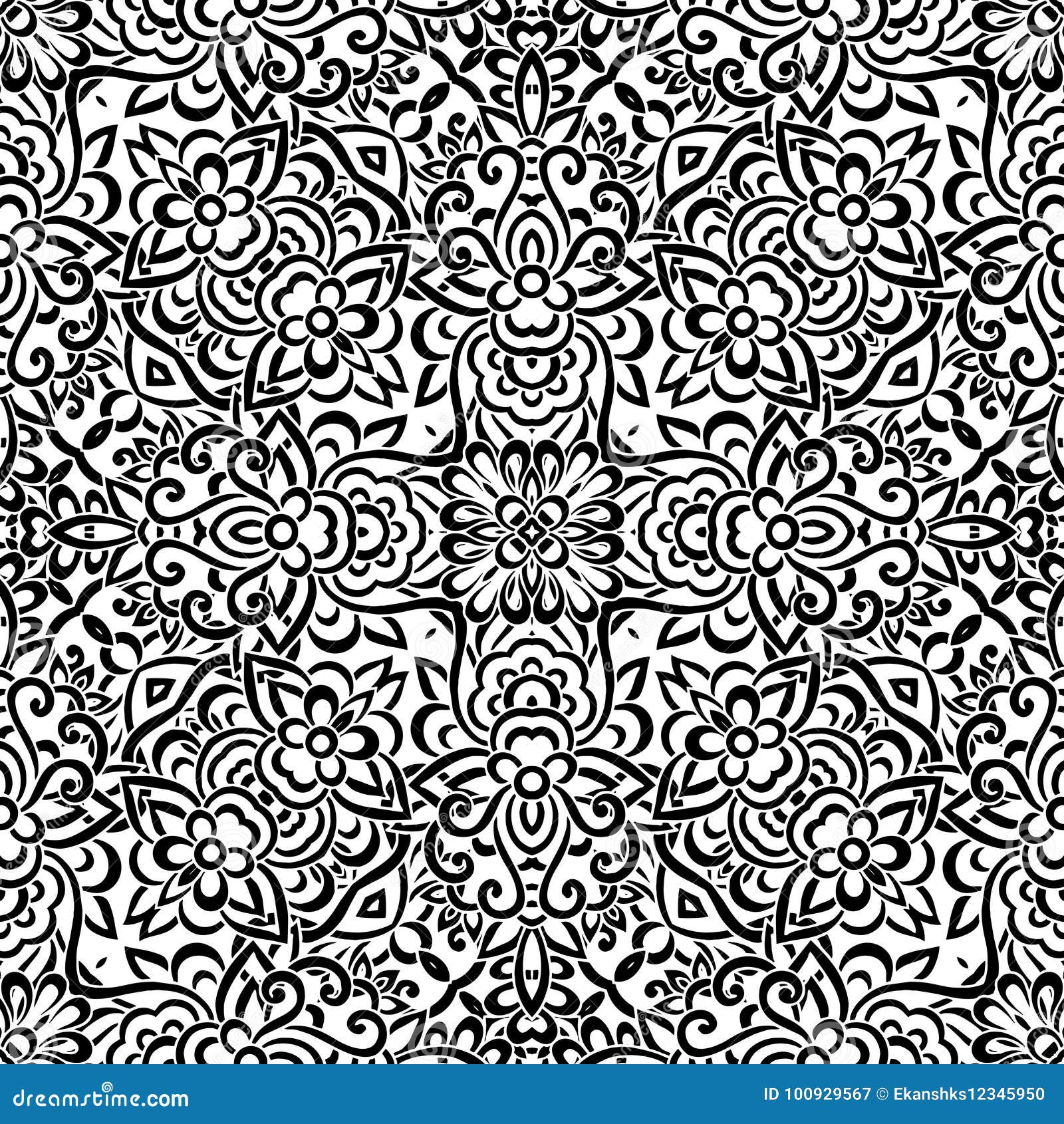 Vector BLACK AND WHITE PATTERN DESIGN Stock Vector - Illustration of ...