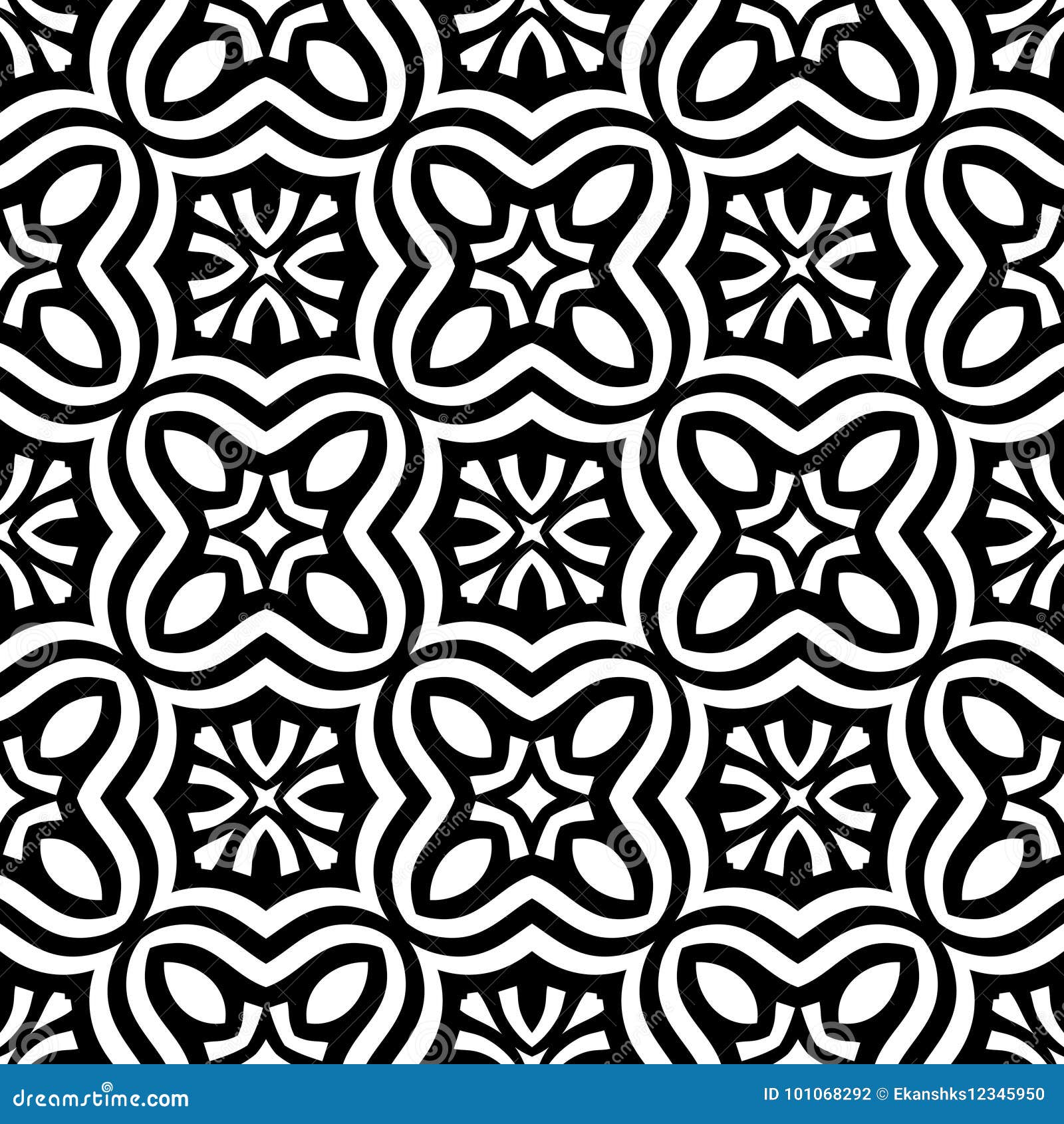 Vector BLACK and WHITE PATTERN DESIGN Stock Vector - Illustration of ...