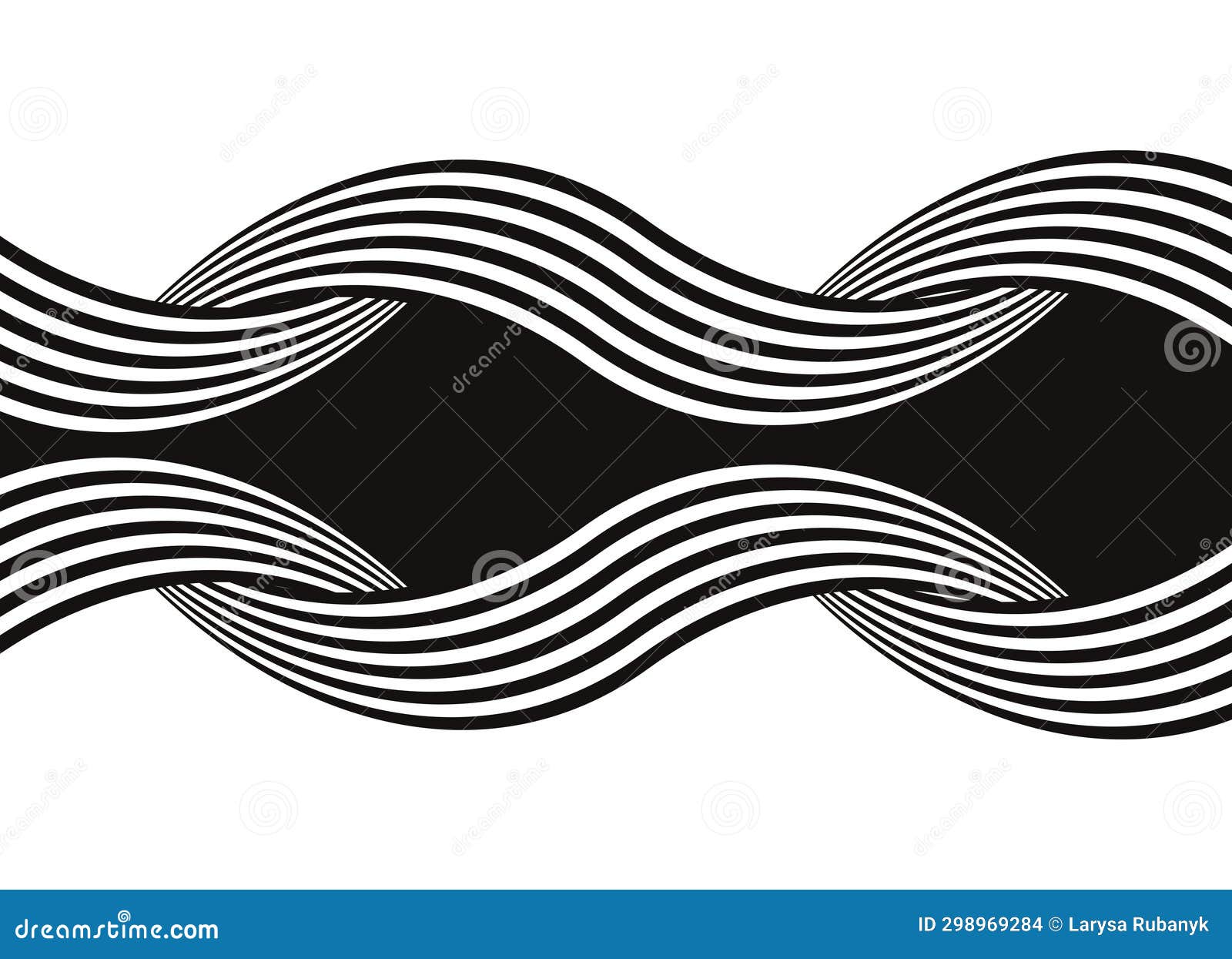 Vector Black and White Pattern of Parallel Lines in Retro Style Stock ...
