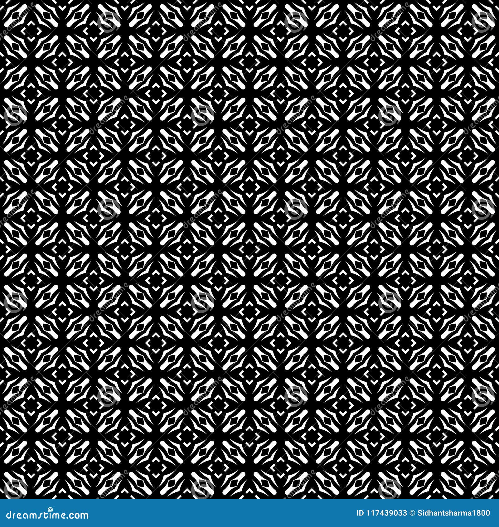 Vector Black White Repeat Designs Stock Vector - Illustration of back ...