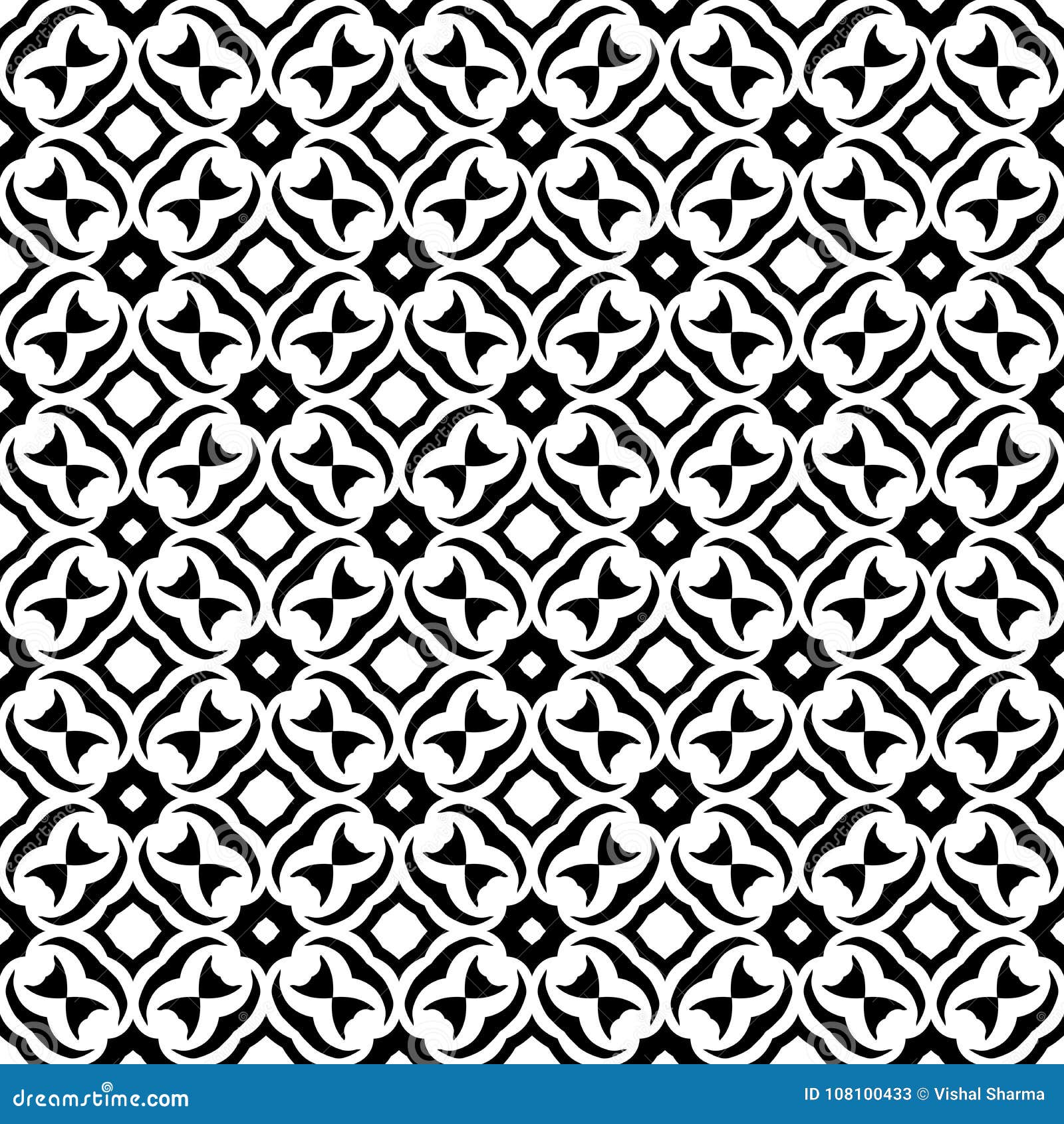 Vector Black White Repeat Designs Stock Vector - Illustration of white ...